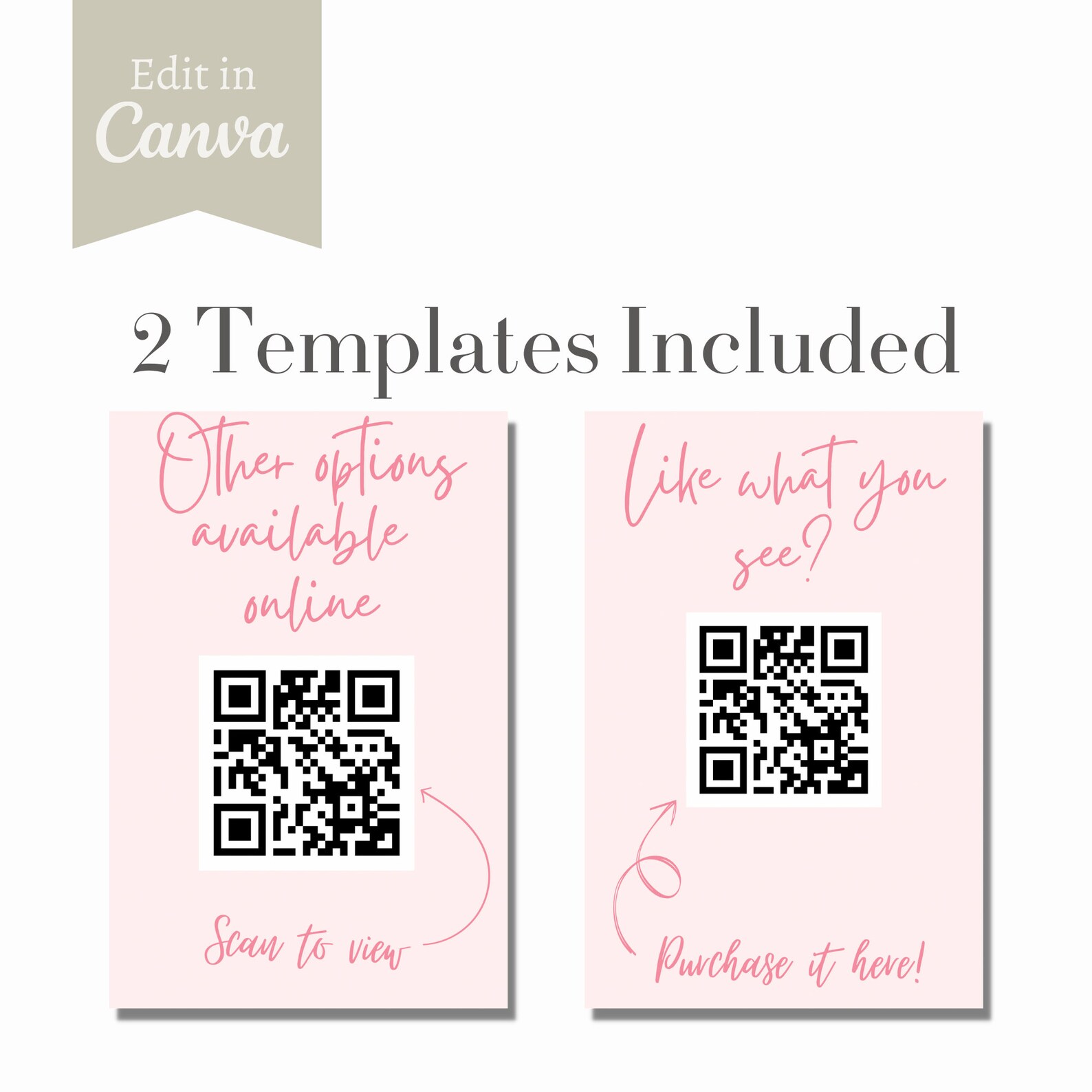 Scan to Pay Sign Template, Printable Scan to Pay Template, Editable ...