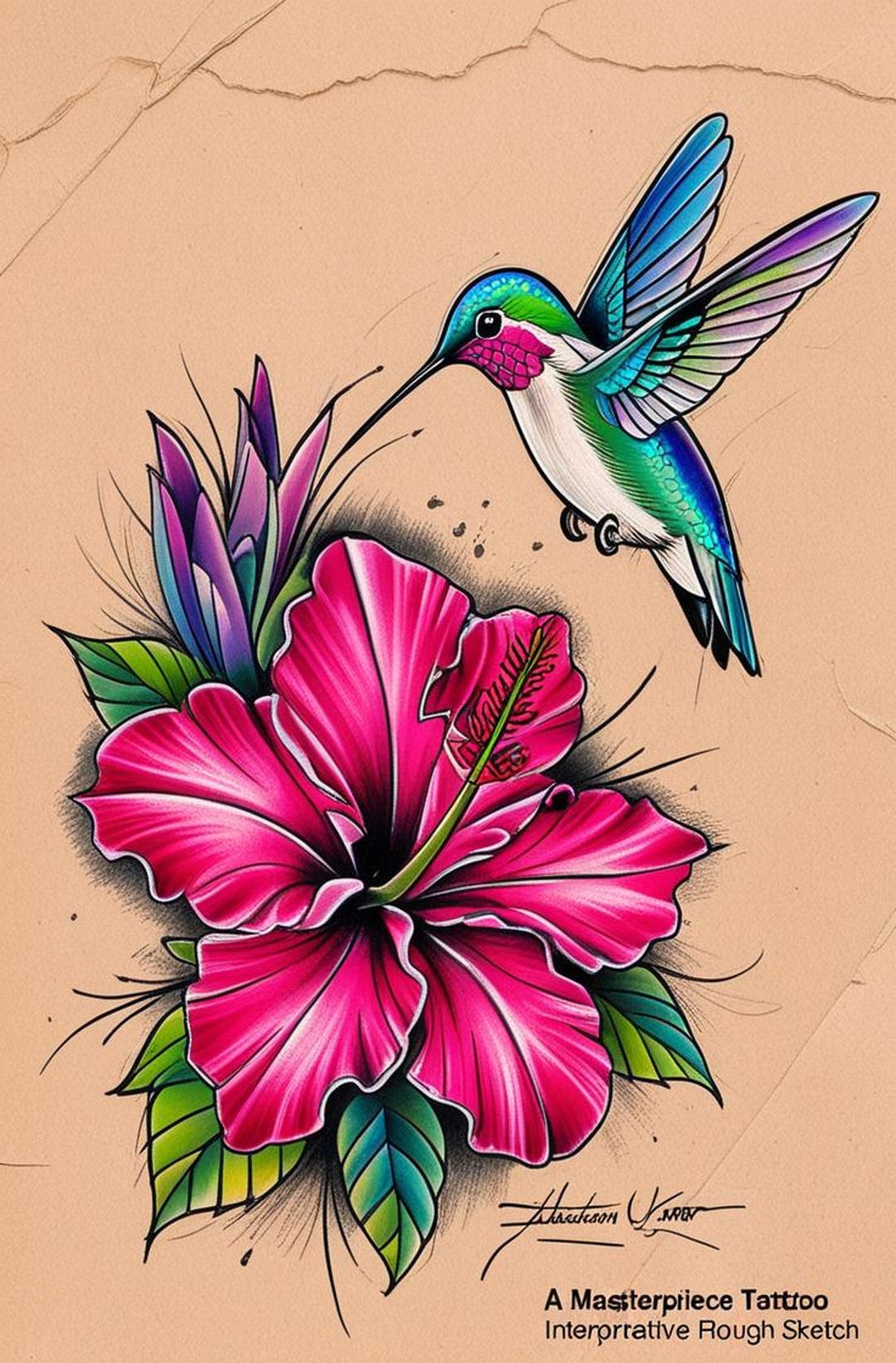 450 Flower Tattoo Design Bundle - Etsy