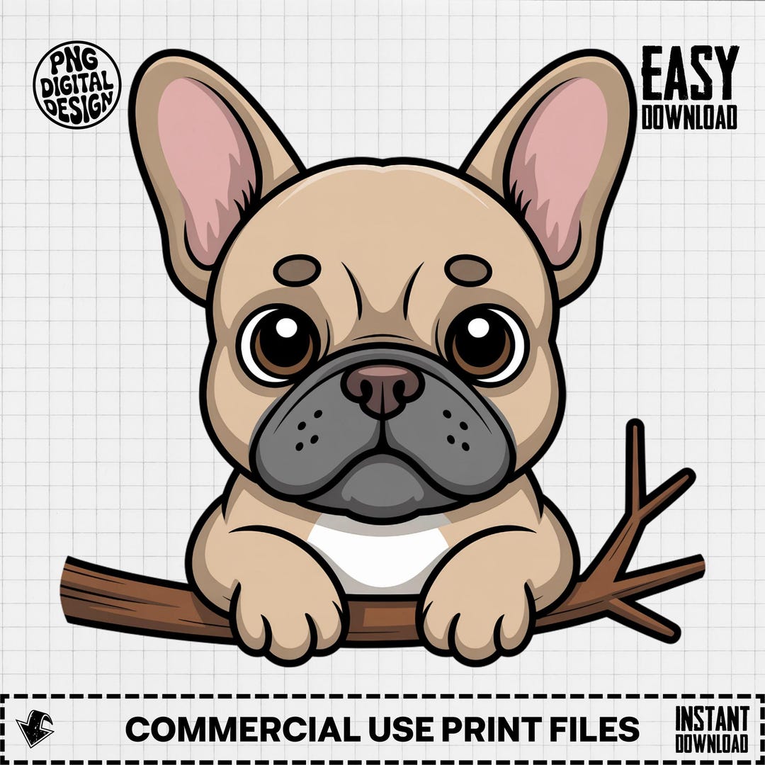 French Bulldog Clipart, Puppy PNG (digital Download - Etsy