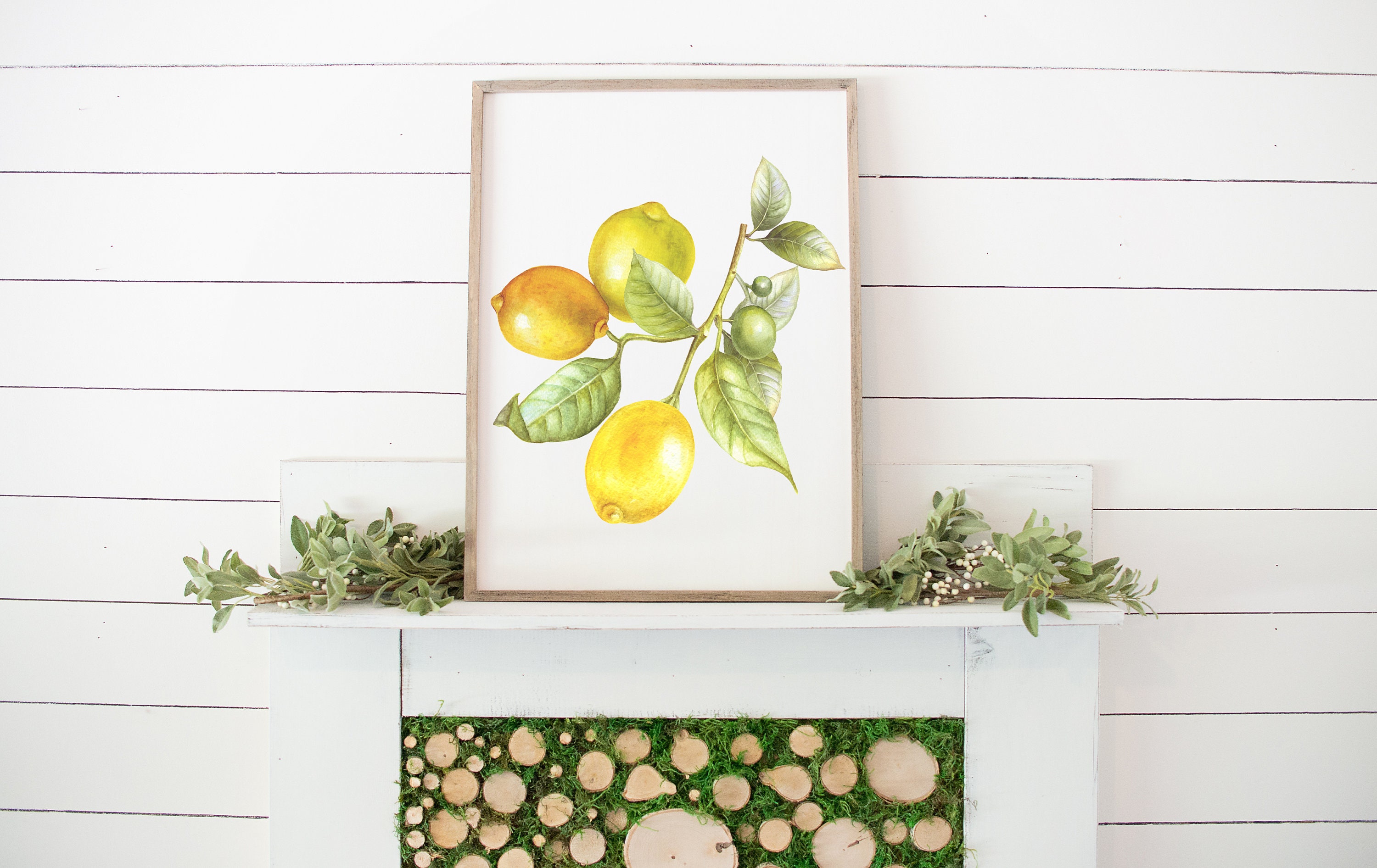Lemon Artwork, Lemons Kitchen Printable Art, Watercolor Lemon, Kitchen ...