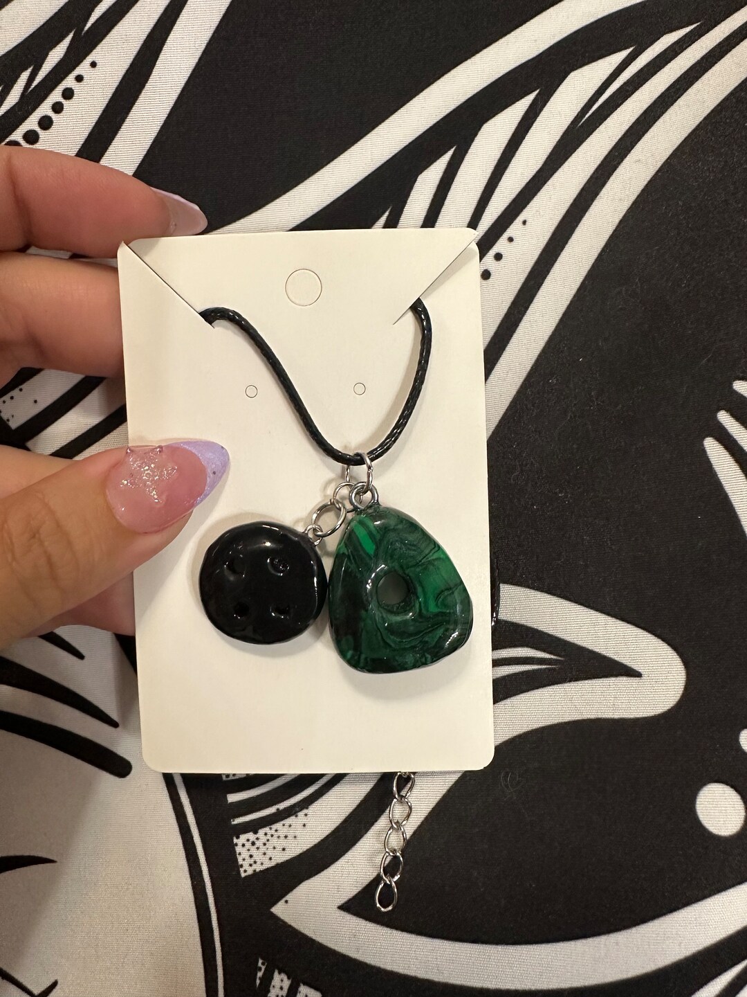 Coraline Button & Seeing Stone Necklace - Etsy