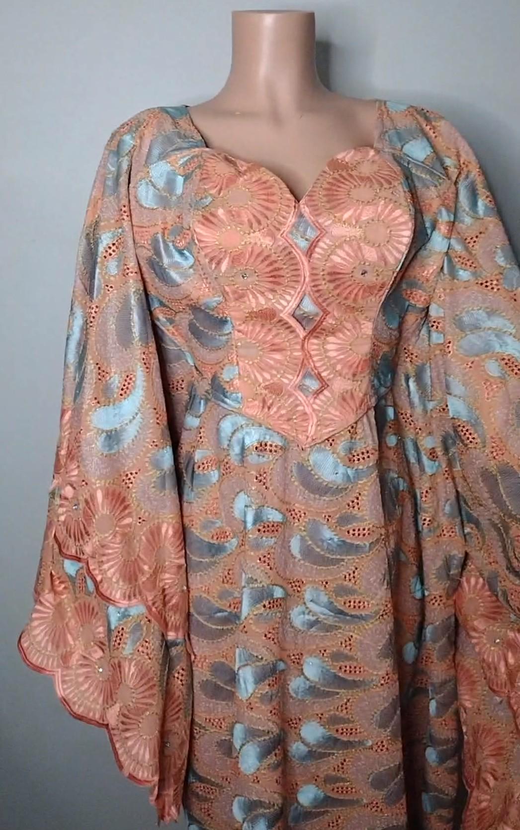 African Crystal Lace Mini Grand Mbu Mba Dress Gift for Mom/ Grandmother ...