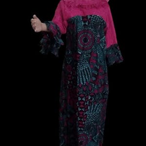 African Kente Dress With Lace - Etsy