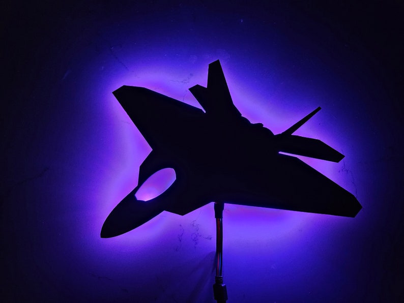 Fighter Jet Night Light F-22 Raptor - Etsy UK