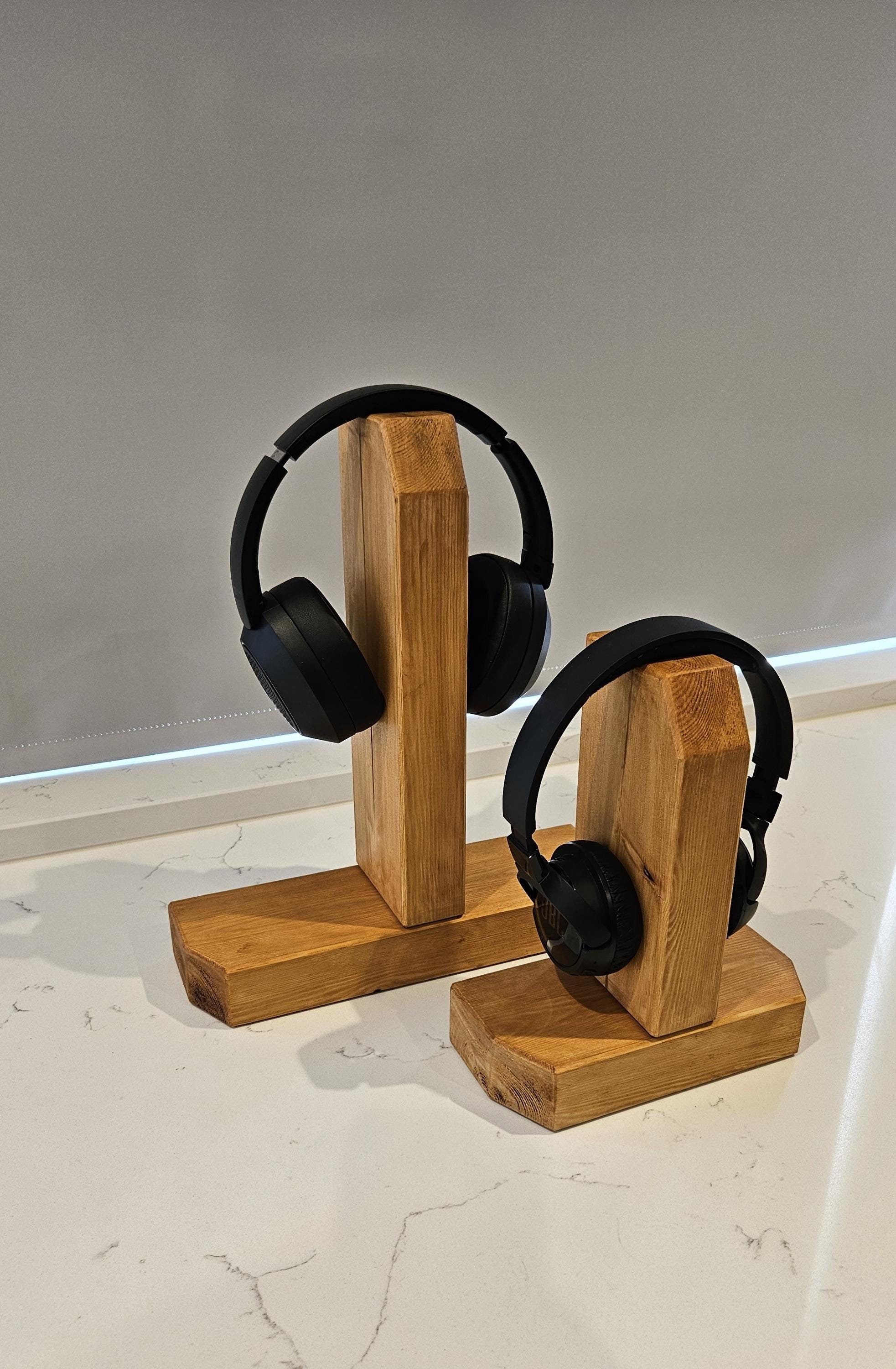 Wooden Headphones Stand, Headphones Holder. - Etsy