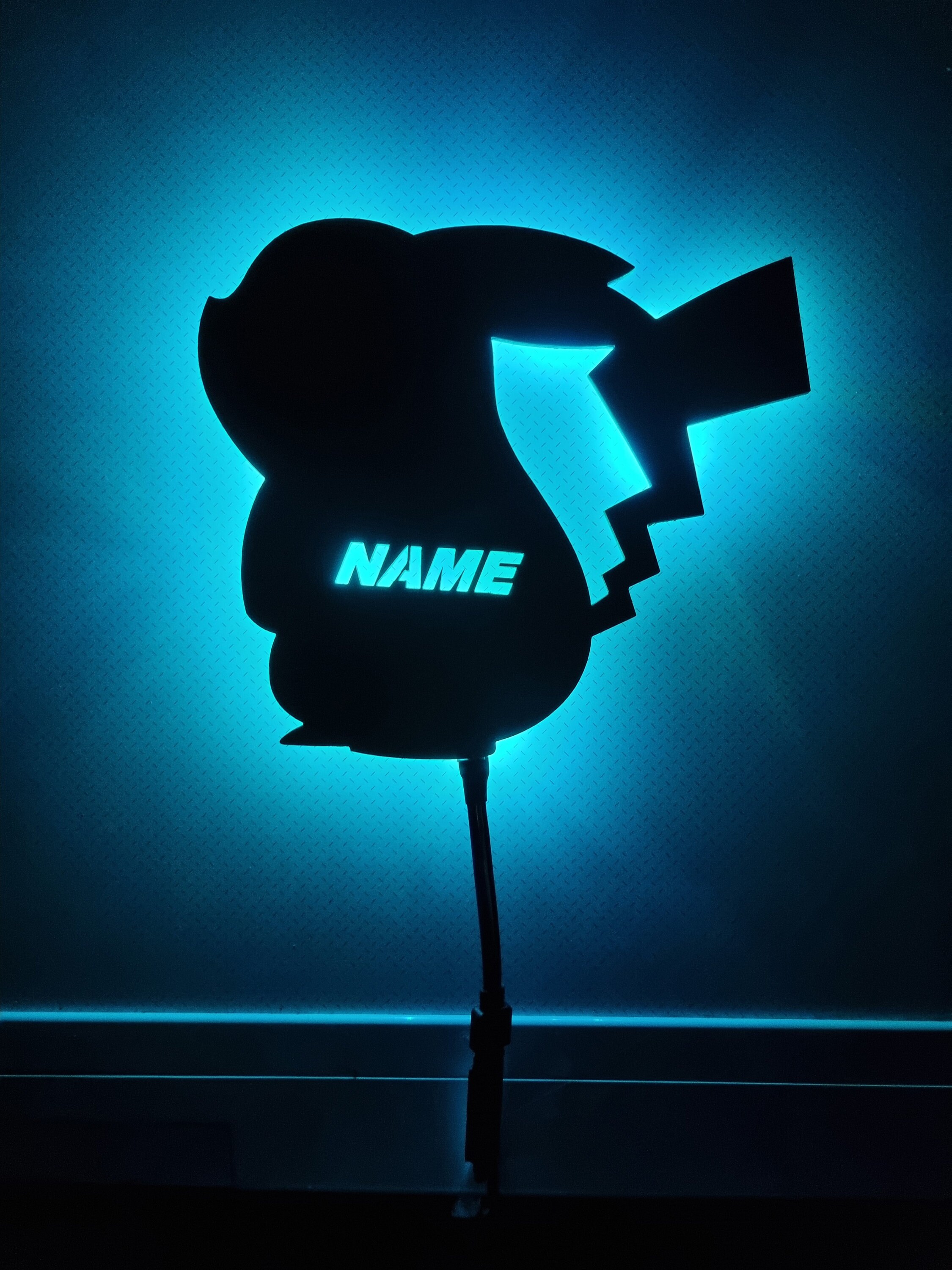 Pokemon Night Light Pikachu, Personalised Light - Etsy