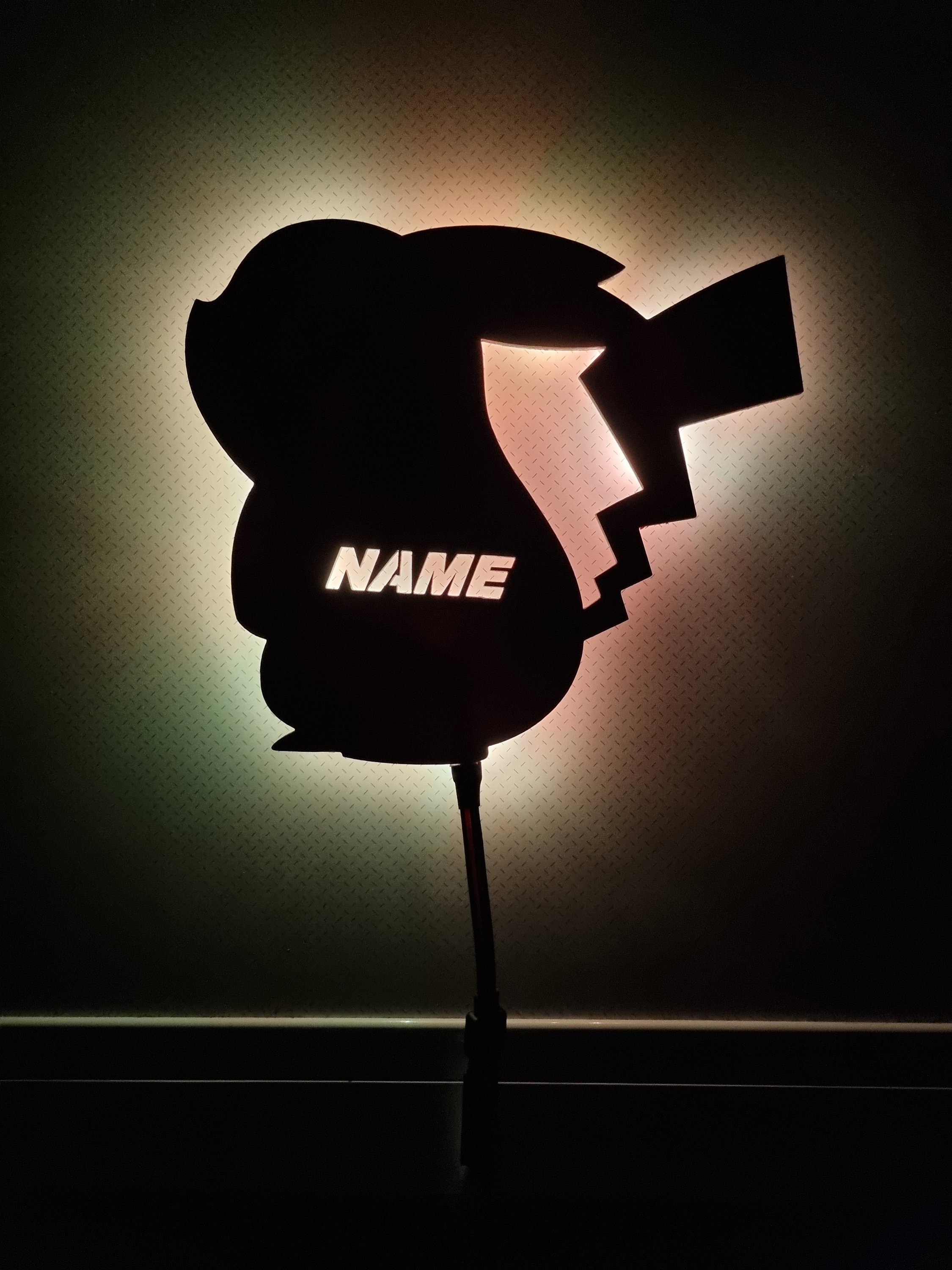 Pokemon Night Light Pikachu, Personalised Light - Etsy