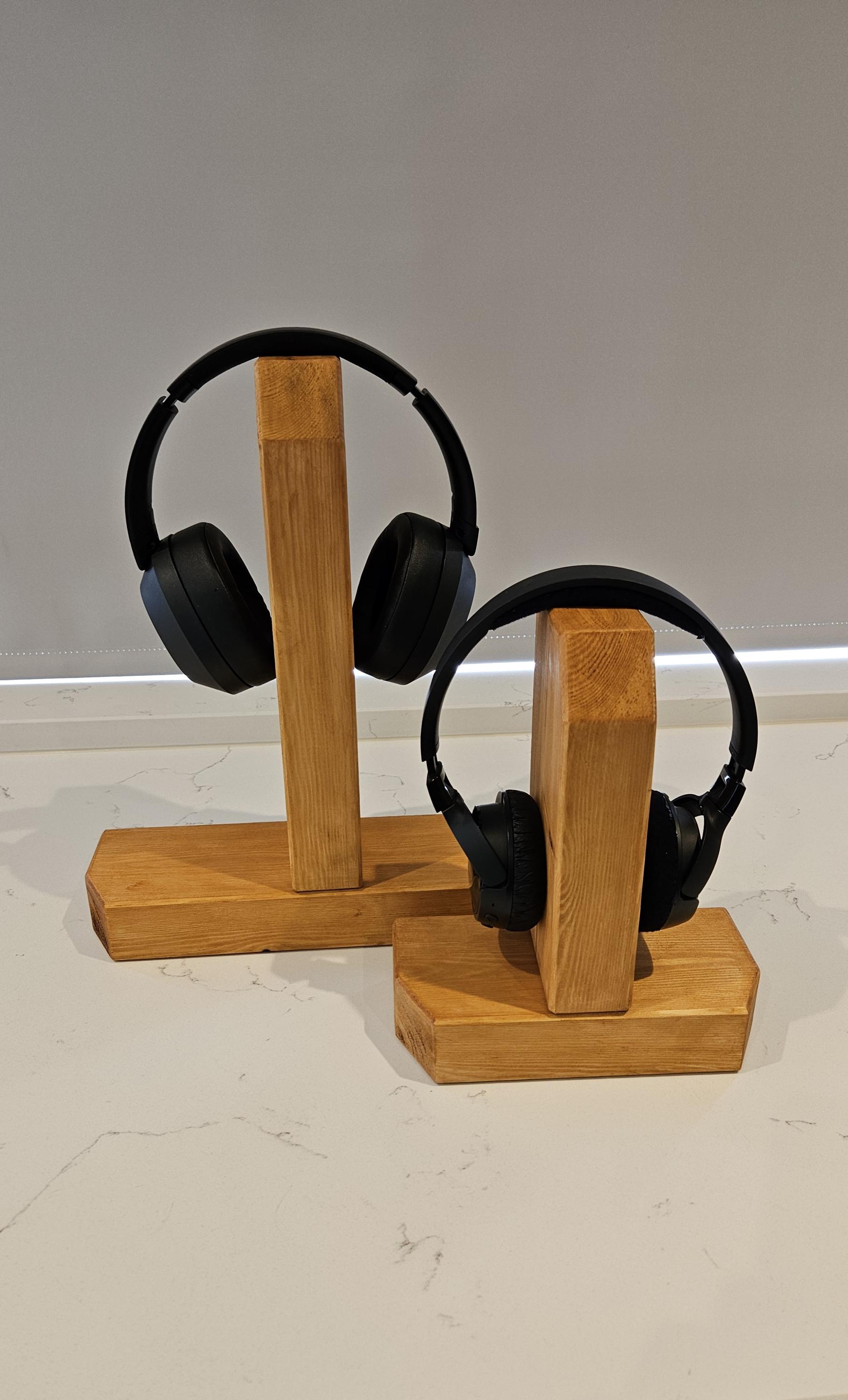 Wooden Headphones Stand, Headphones Holder. - Etsy