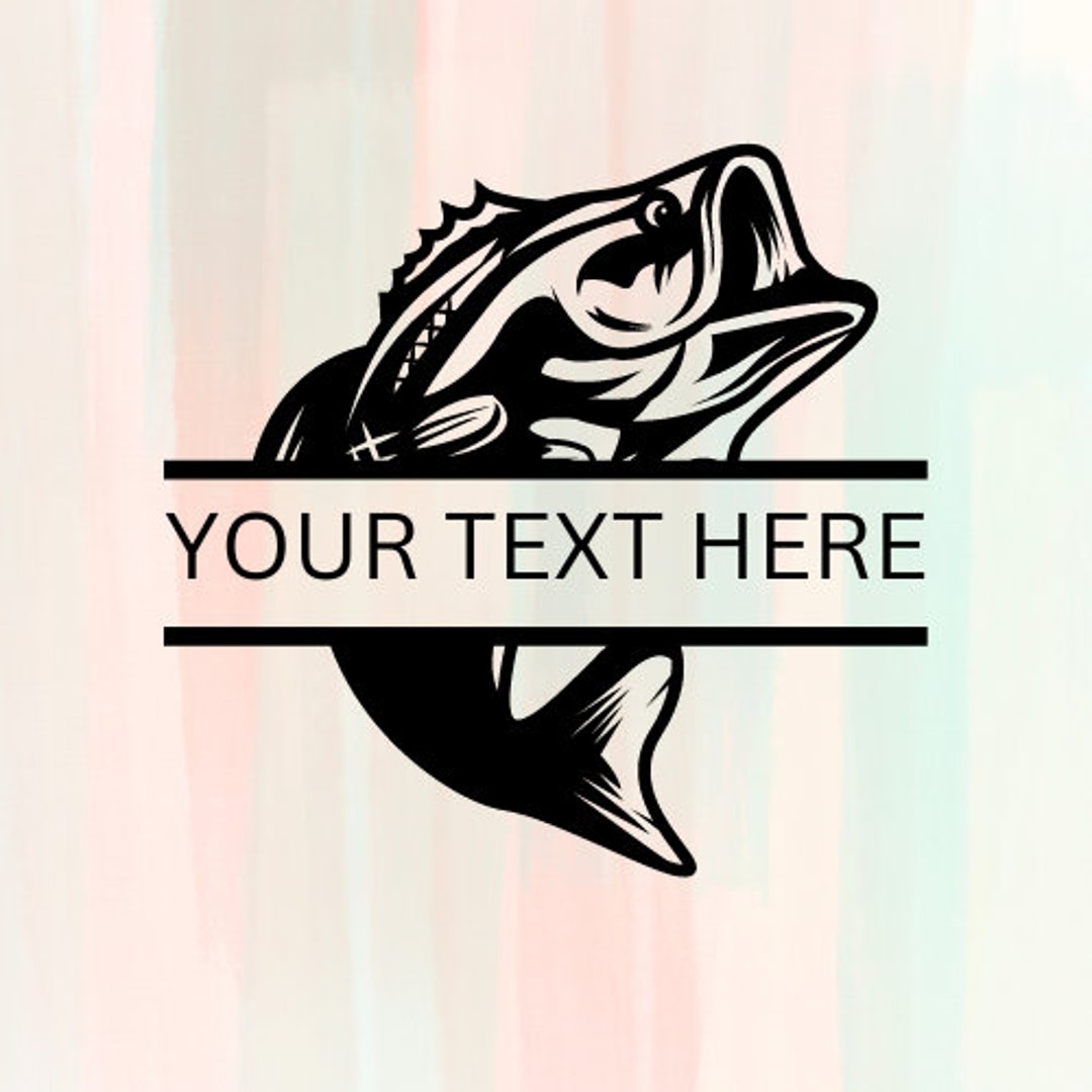 Custom Text Fishing Decal, Custom Decal, Fish Decal, Fish Sticker, - Etsy
