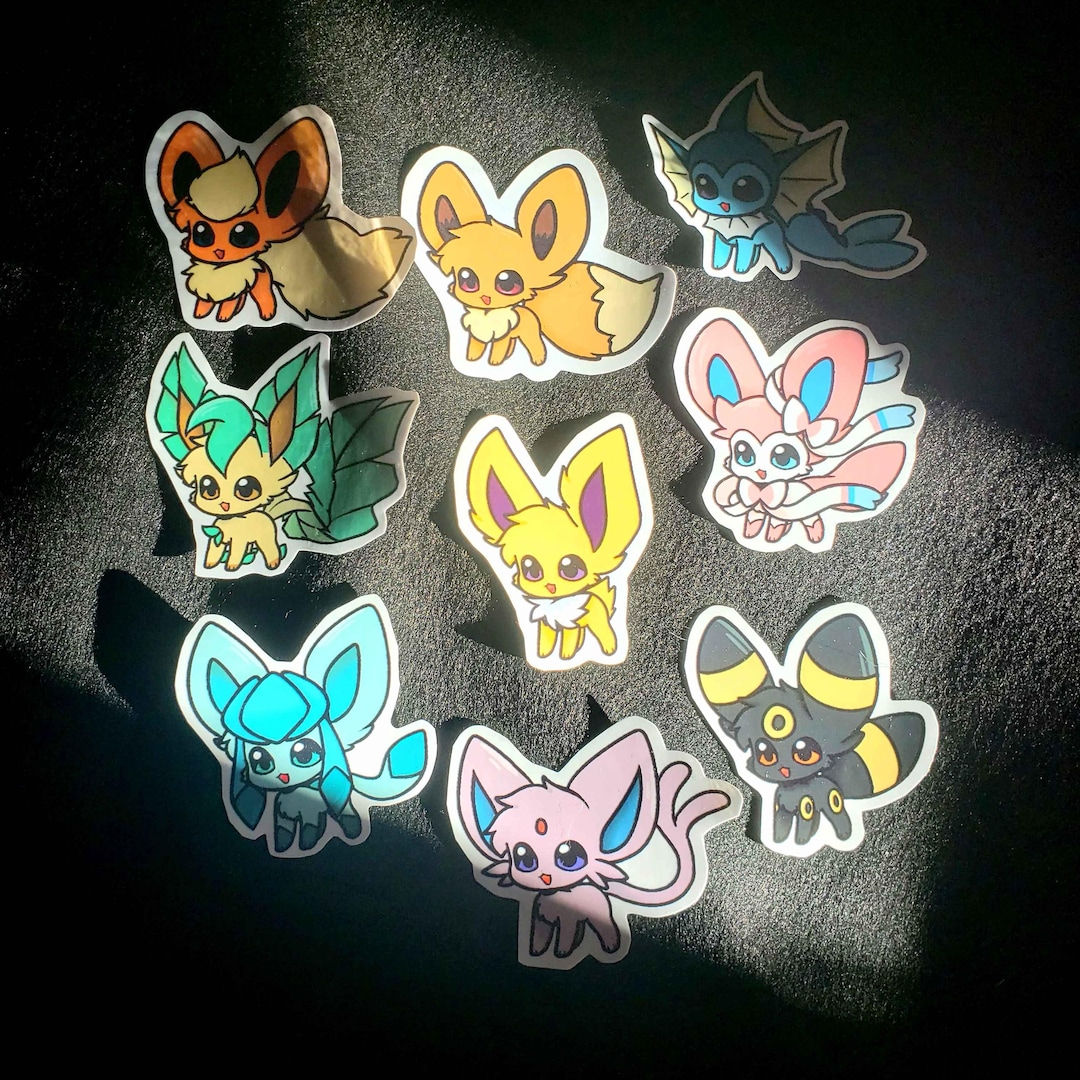 Fan Made Eevee Evolutions Stickers - Etsy