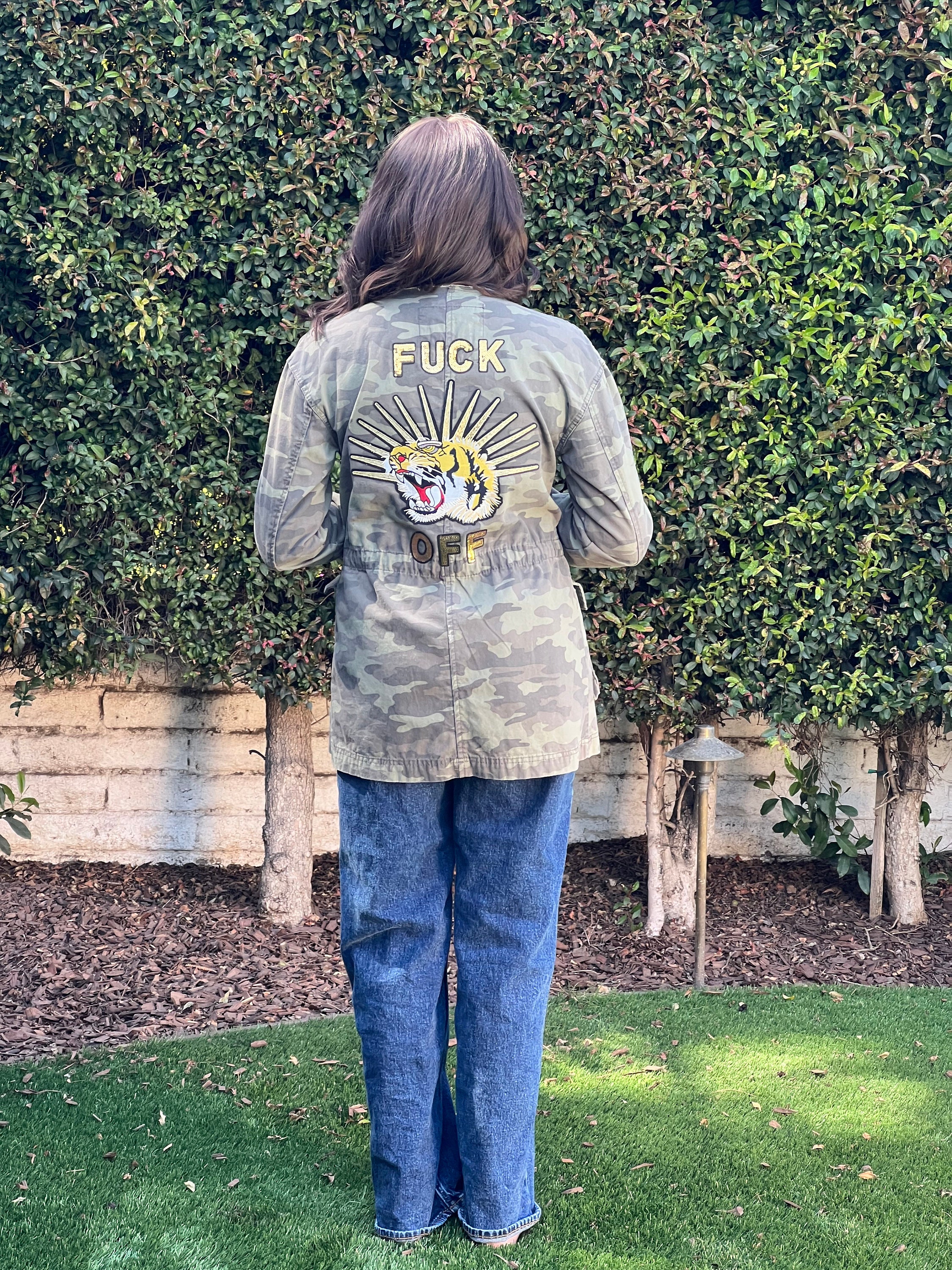 Custom Sequin Embellished Camouflage Jacket - Etsy