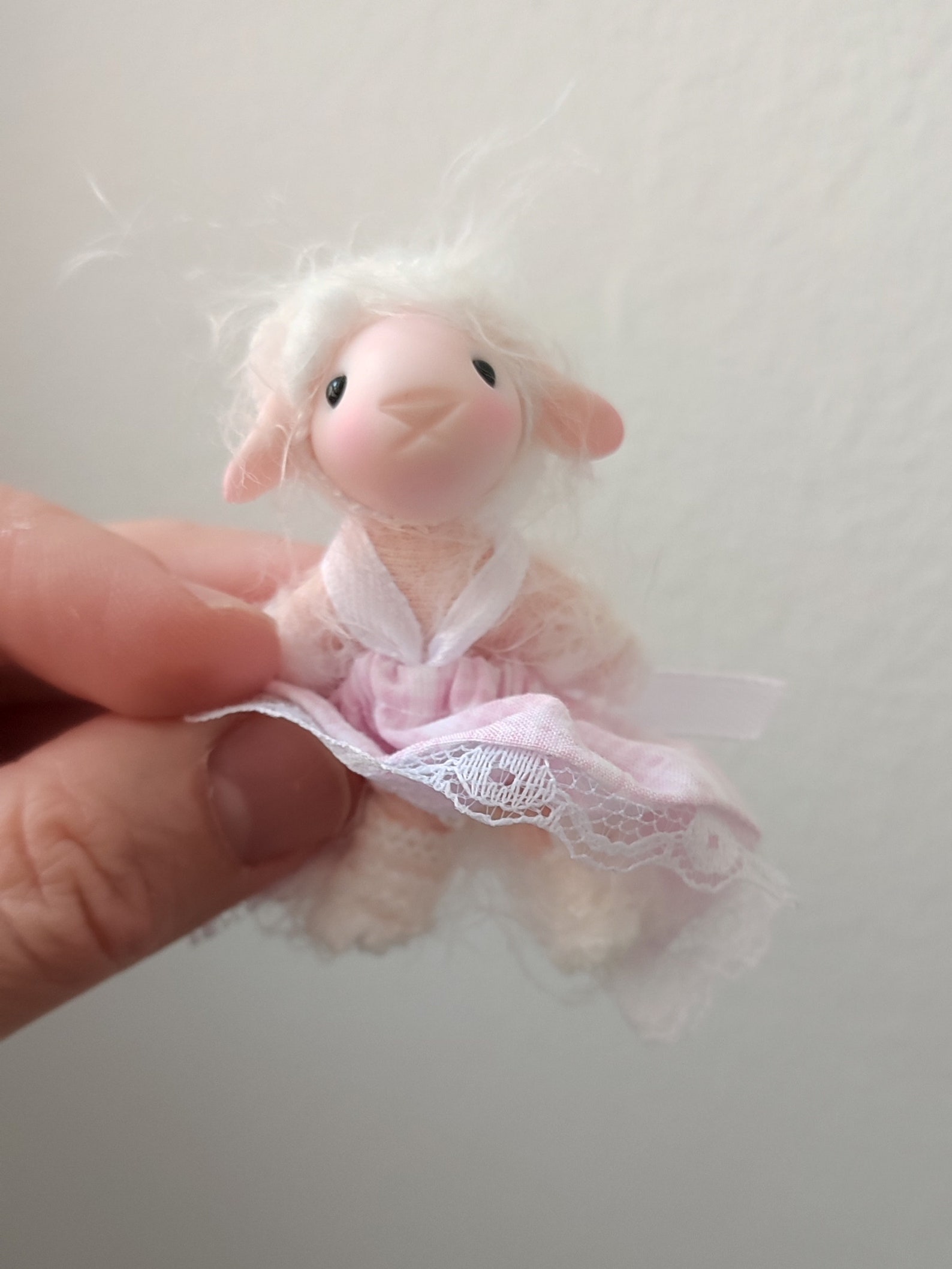 Sheep With Dress, Sheep With Skirt, Sheep Doll, Mini Doll, Peasant ...