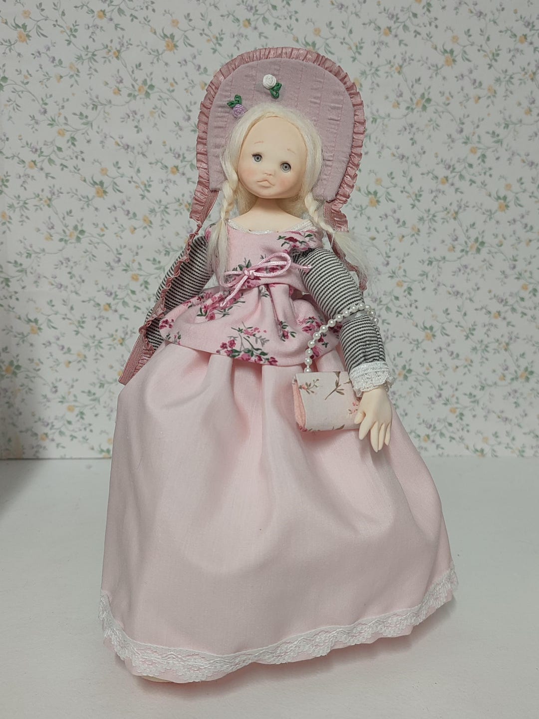 Doll With Dresses and Hat, Handmade Doll, Unique Doll, Vintage Doll ...