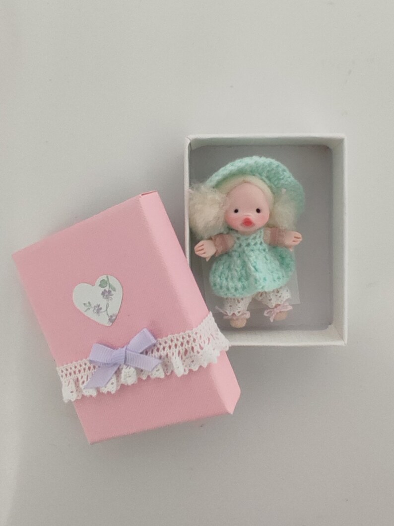 6'5 Cm Doll in a Box Handmade Sweet Doll Mini Doll - Etsy