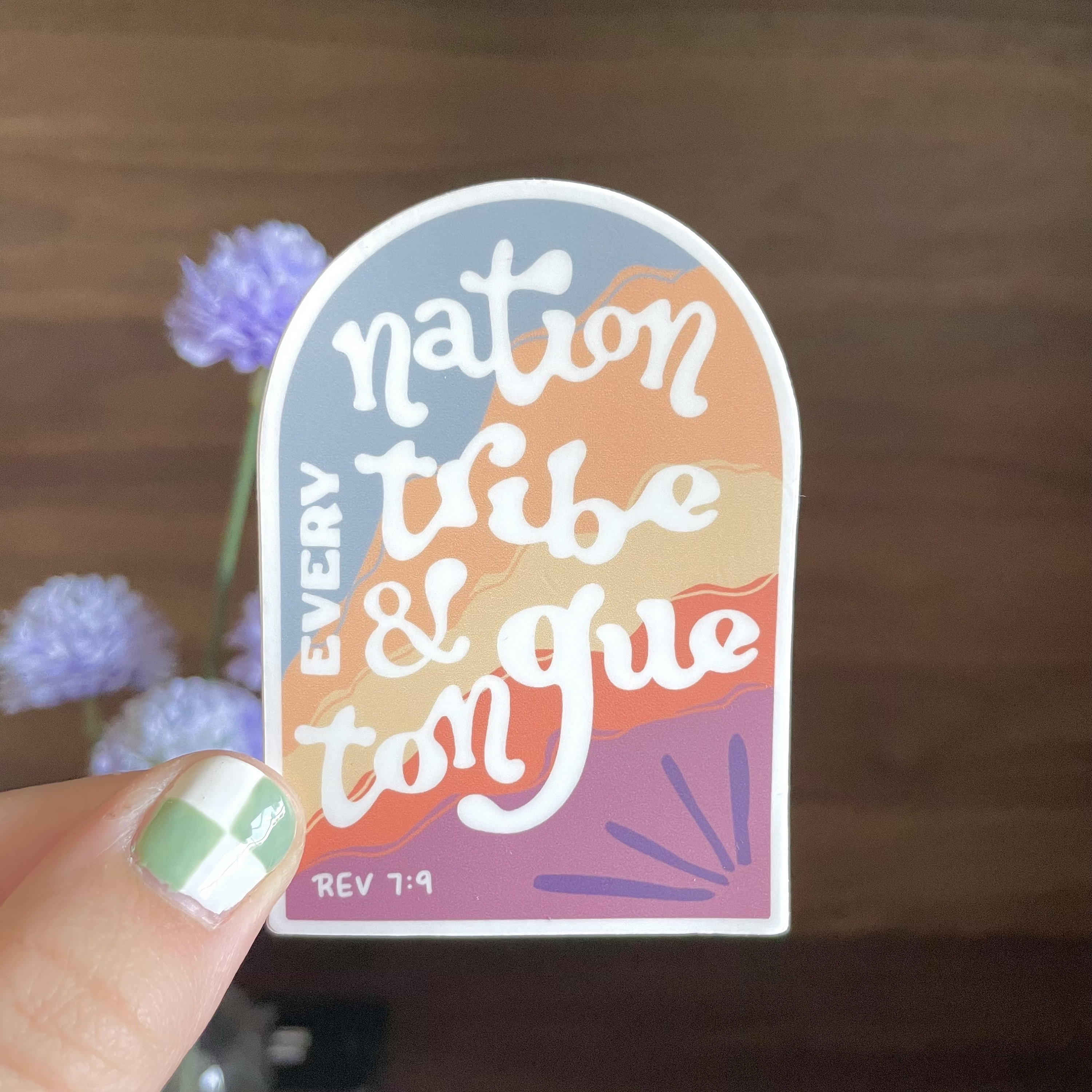 Every Nation Tribe & Tongue Sticker Faith Stickers, Christian Stickers ...