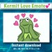 Kermit Love Twitch Emote Youtube Emote Discord Emote Kermit Emote ...