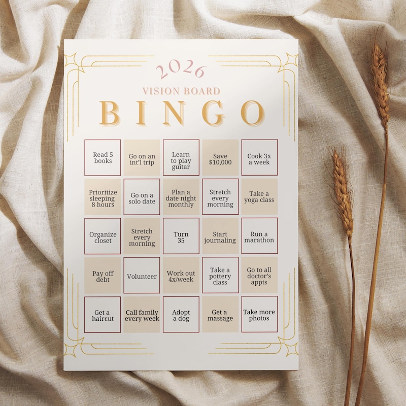 Bingo 2026 Card - Etsy UK