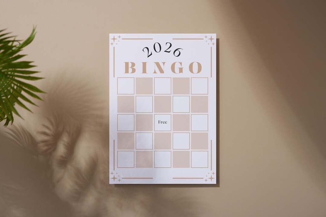 Printable 2026 Bingo Card | Vision Board Bingo | New Years Resolutions ...