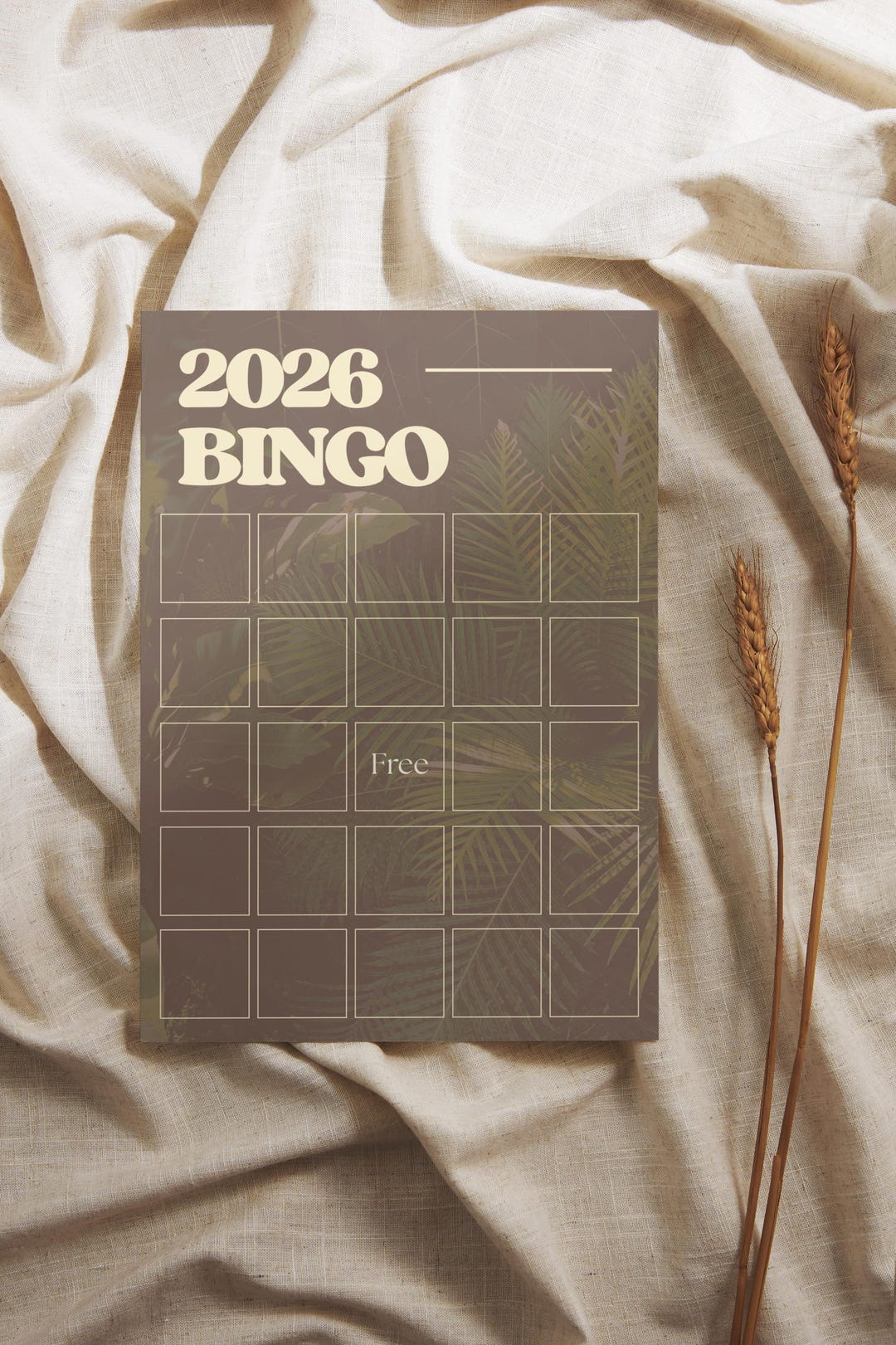 2026 Vision Board Bingo | New Year's Resolutions Goal Tracker (PDF) - Etsy