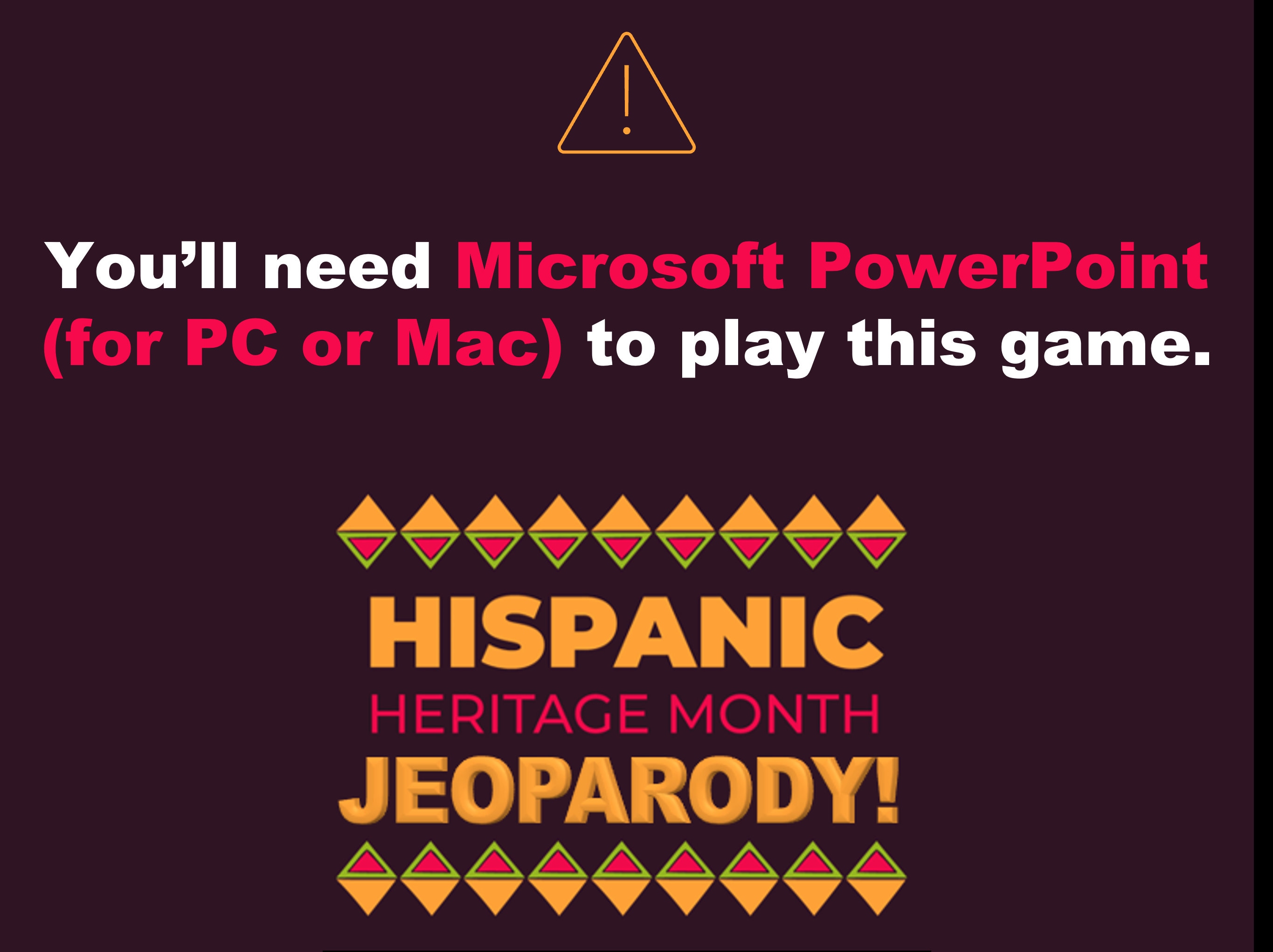 Hispanic Heritage Jeoparody! | Powerpoint Trivia Game | Celebrate ...