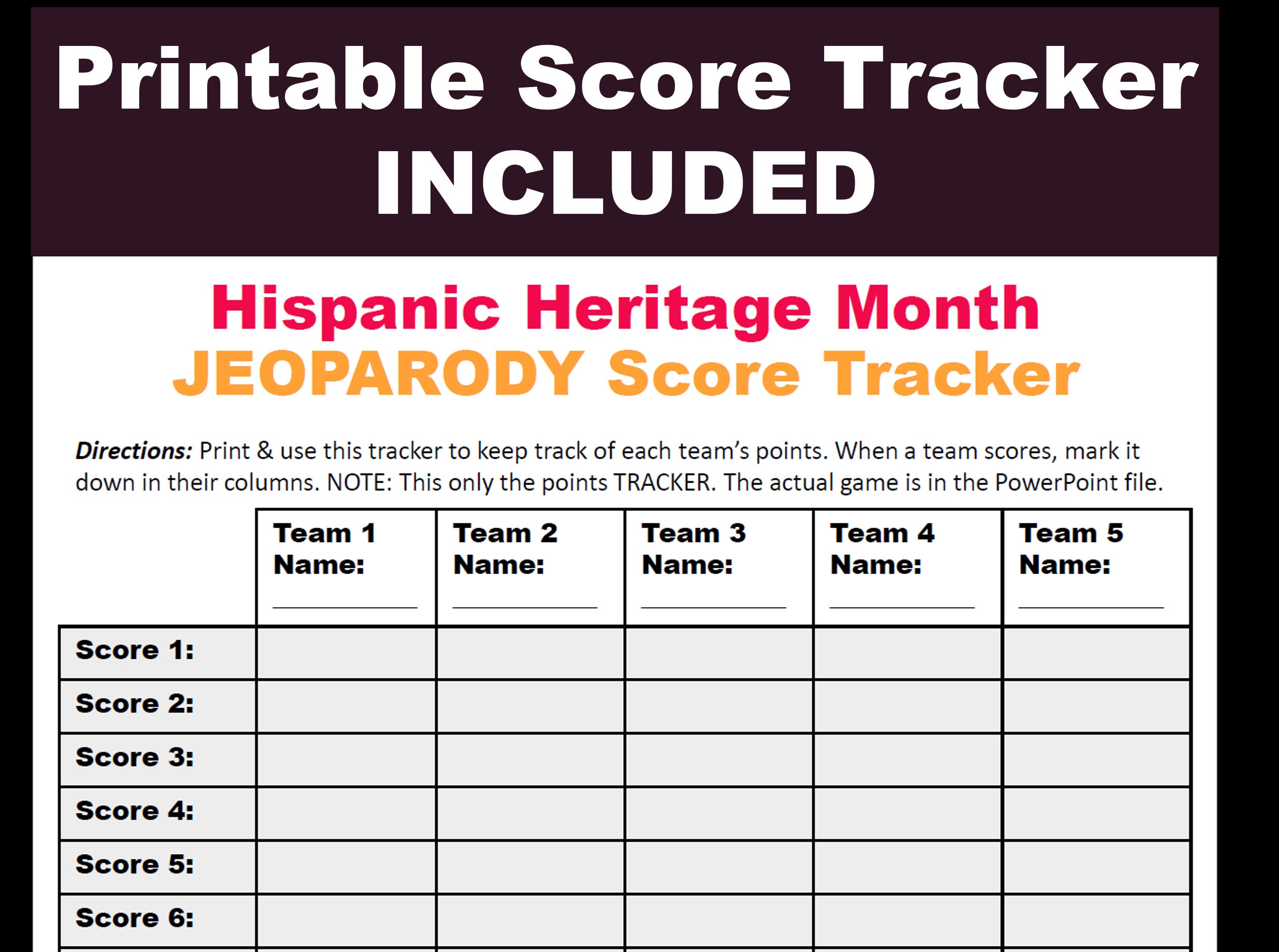Hispanic Heritage Jeoparody! | Powerpoint Trivia Game | Celebrate ...