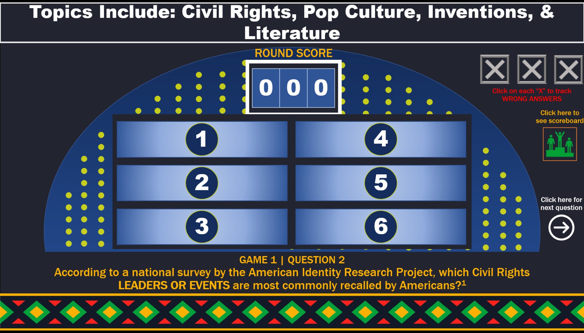 Black History Friendly Feud! | Powerpoint Trivia Game | Celebrate Black ...