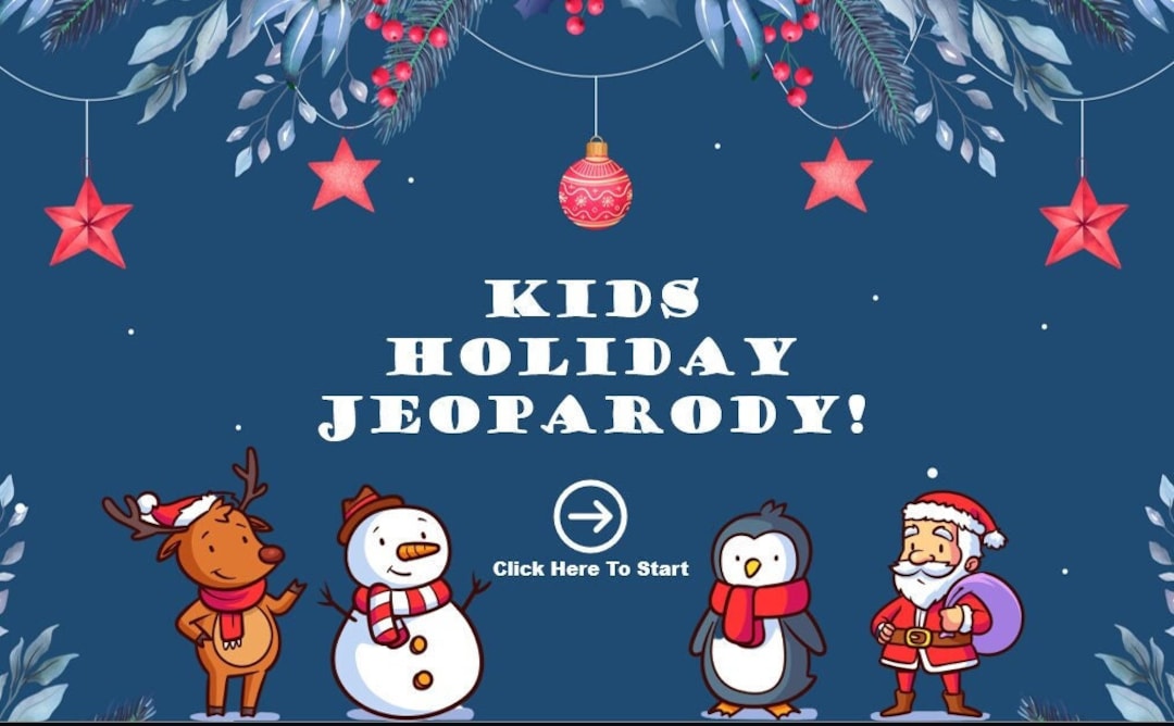 Kids Holiday Jeoparody! | Powerpoint Trivia Game | Elementary Grade ...