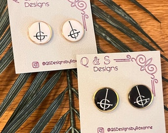 Grucifix Inspired Inverted Cross Earrings Ghost Band Tribute, 3D ...