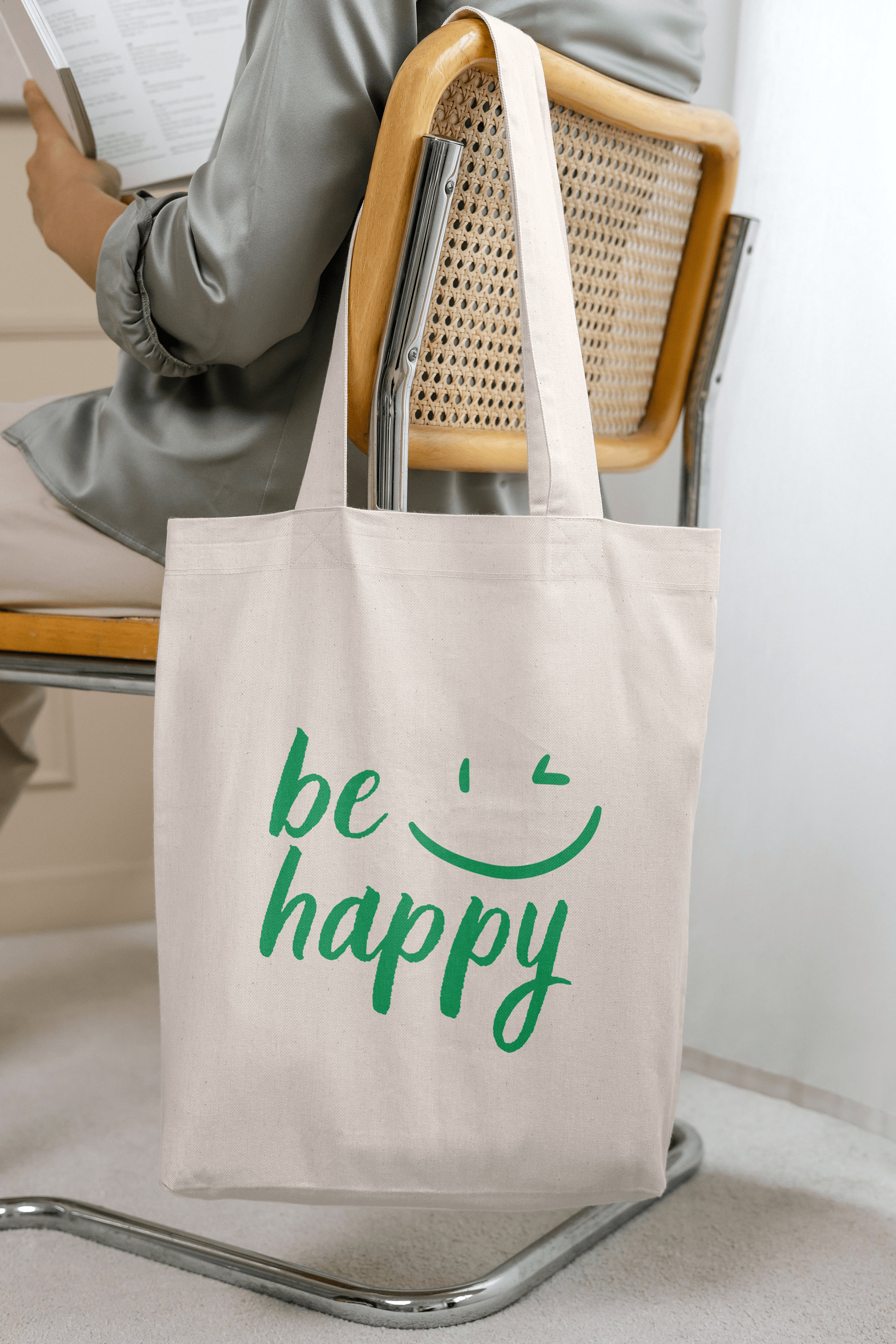 Be Happy SVG PNG, Tote Bag Svg, Trendy Svg, Svg For Tote Bags, Tote Bag ...