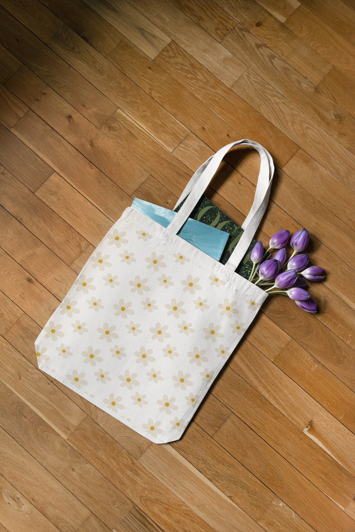 Daisy Flower SVG PNG, Daisy Flower Background Svg, Tote Bag Svg, Trendy ...