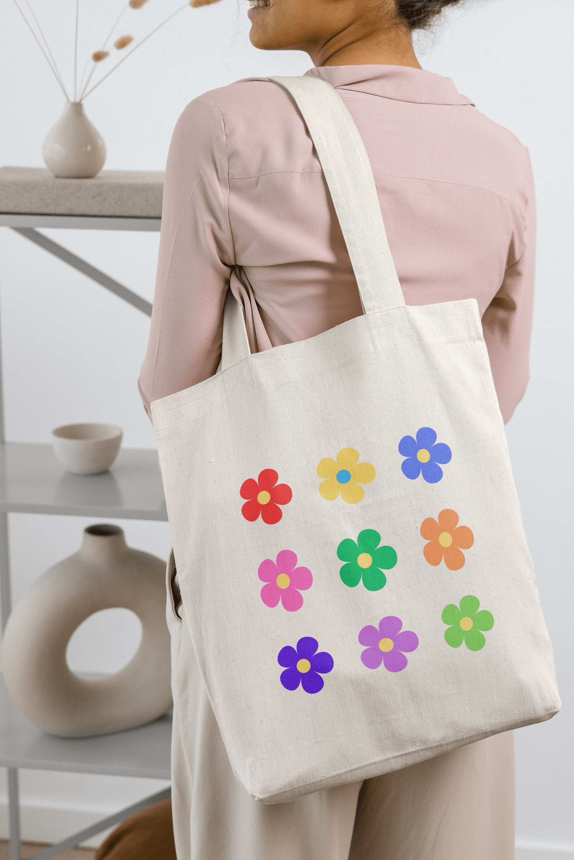 Colorful Flowers SVG PNG, Tote Bag Svg, Trendy Svg, Svg for Tote Bags ...
