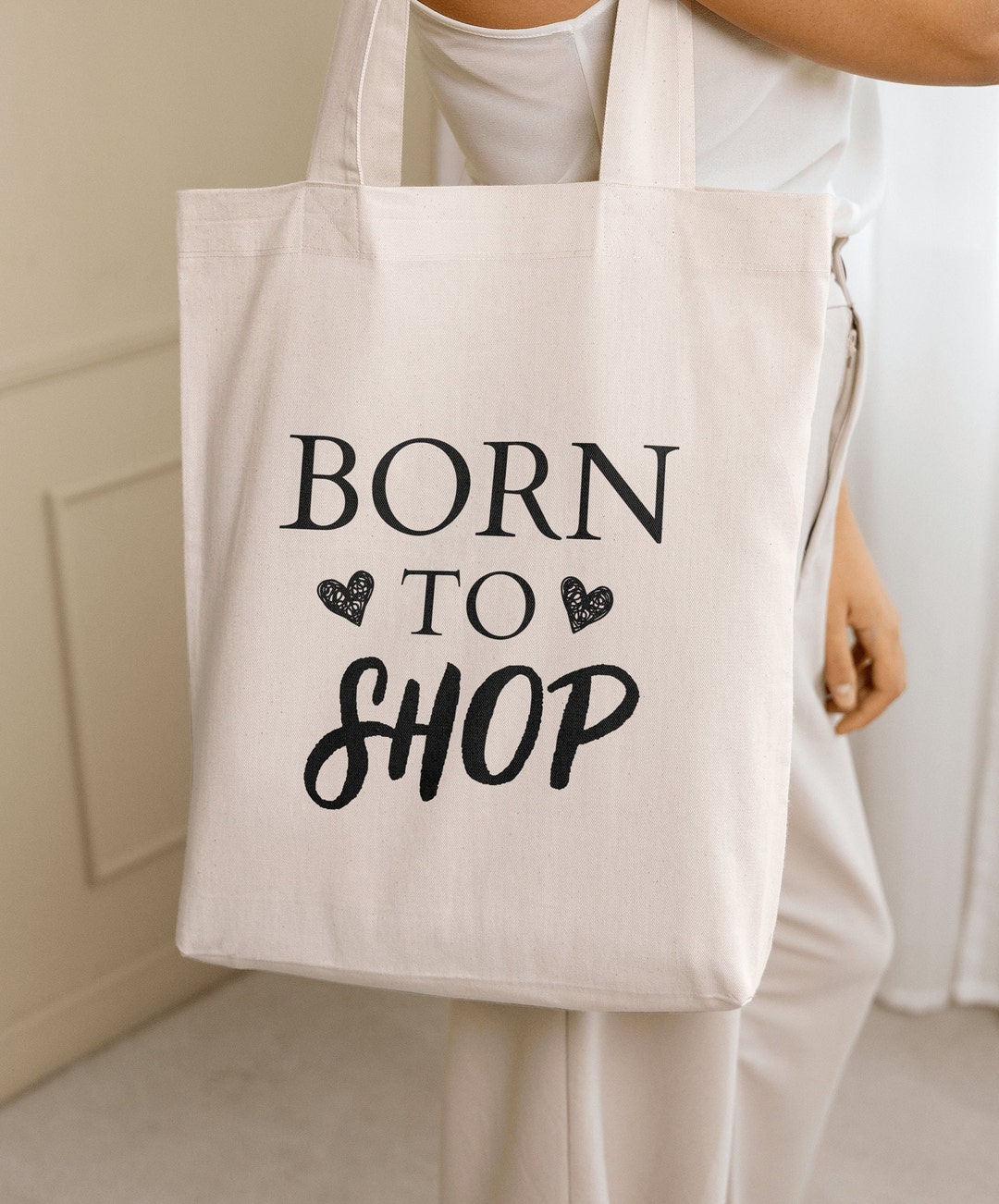 Born to Shop SVG PNG, Tote Bag Svg, Tote Bag Svg Design, Svg for Tote ...