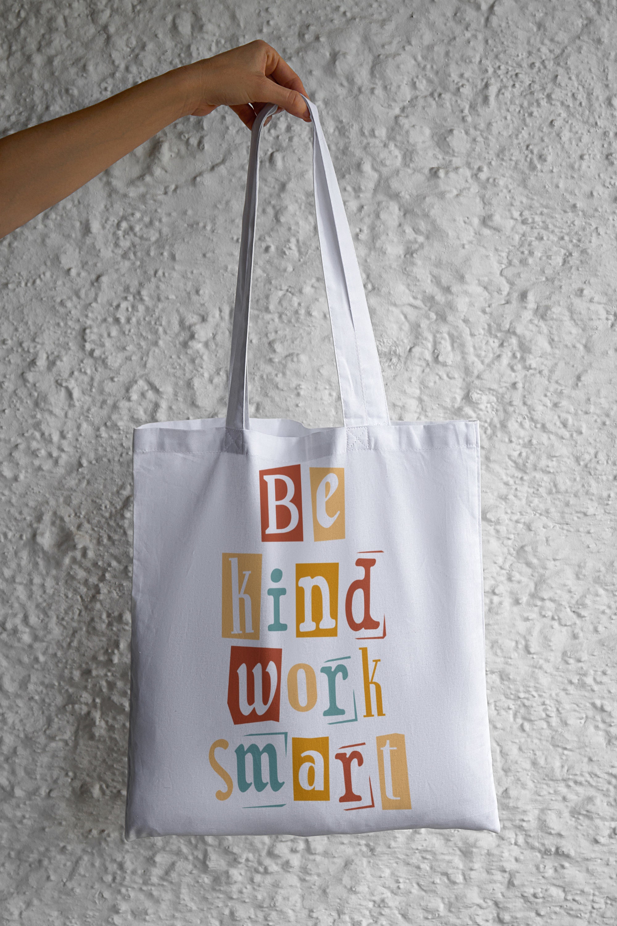 Be Kind Work Smart SVG PNG Tote Bag Svg Trendy Tote Bag Svg - Etsy
