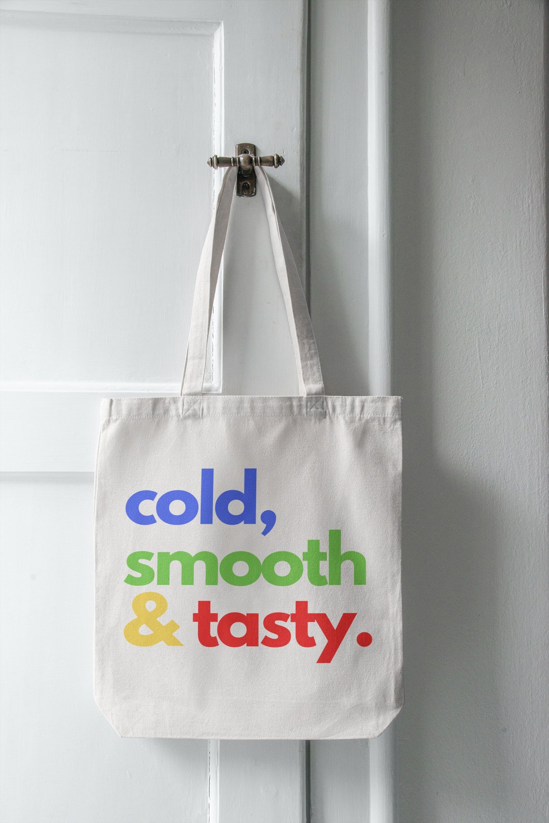 Cold Smooth & Tasty SVG PNG, Tote Bag Svg, Trendy Tote Bag Svg, Tote ...