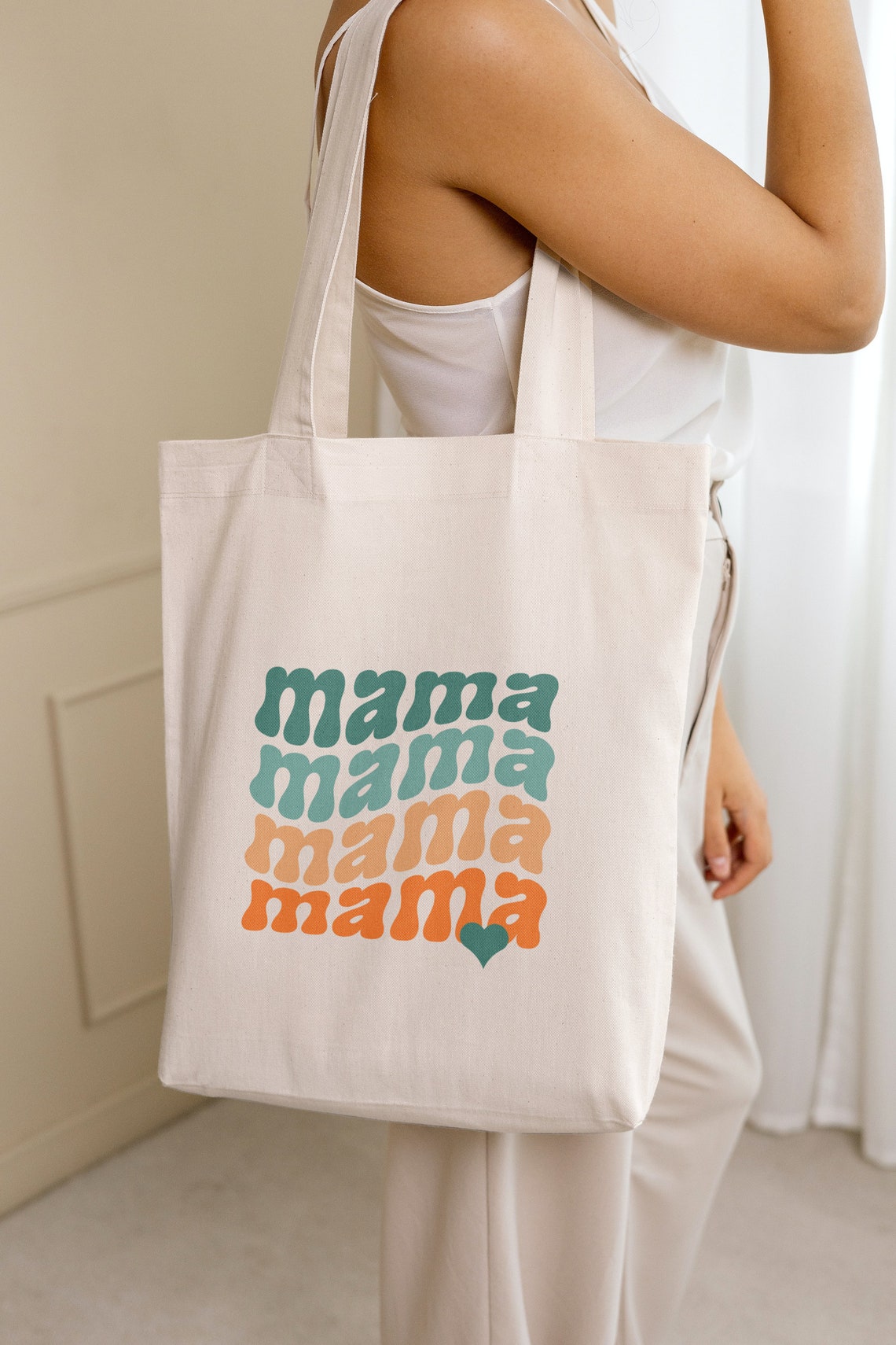 Wavy Mama SVG PNG, Wavy Mom Svg, Mommy Svg, Tote Bag Svg, Trendy Tote ...