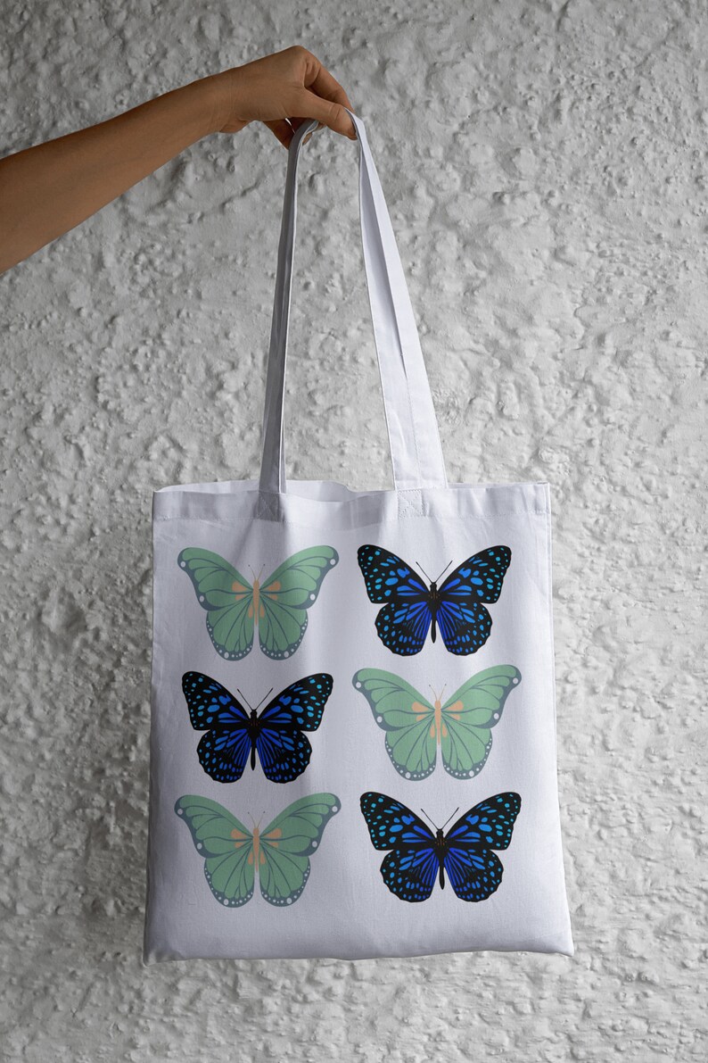 Butterflies SVG PNG, Butterfly SVG Png, Tote Bag Svg, Trendy Svg, Svg ...