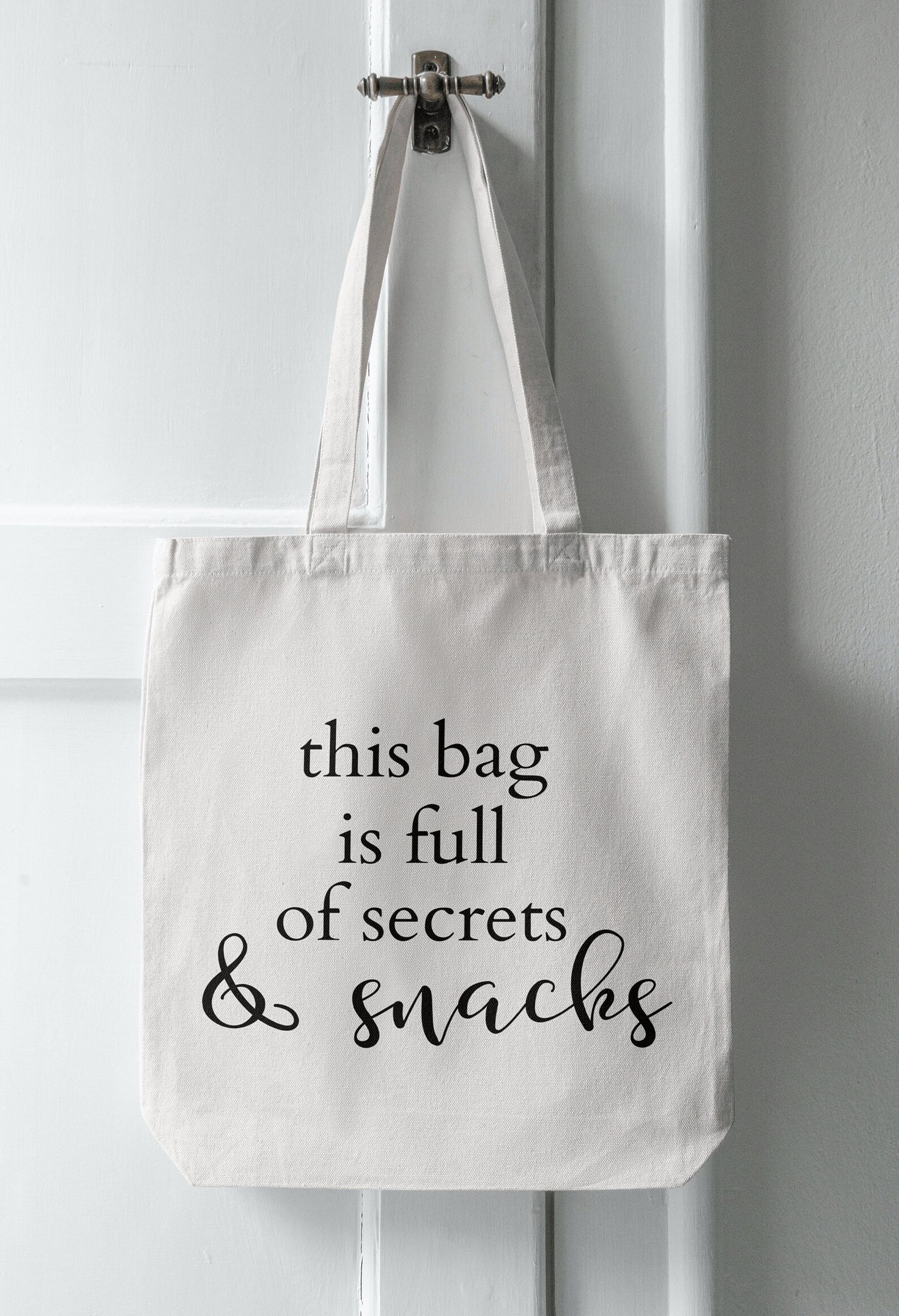 This Bag is Full of Secrets and Snacks SVG PNG, Tote Bag Svg, Trendy ...