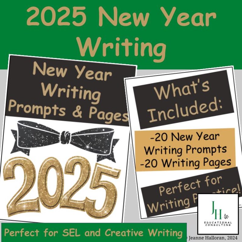 2025 New Year Writing Prompts and Pages - Etsy