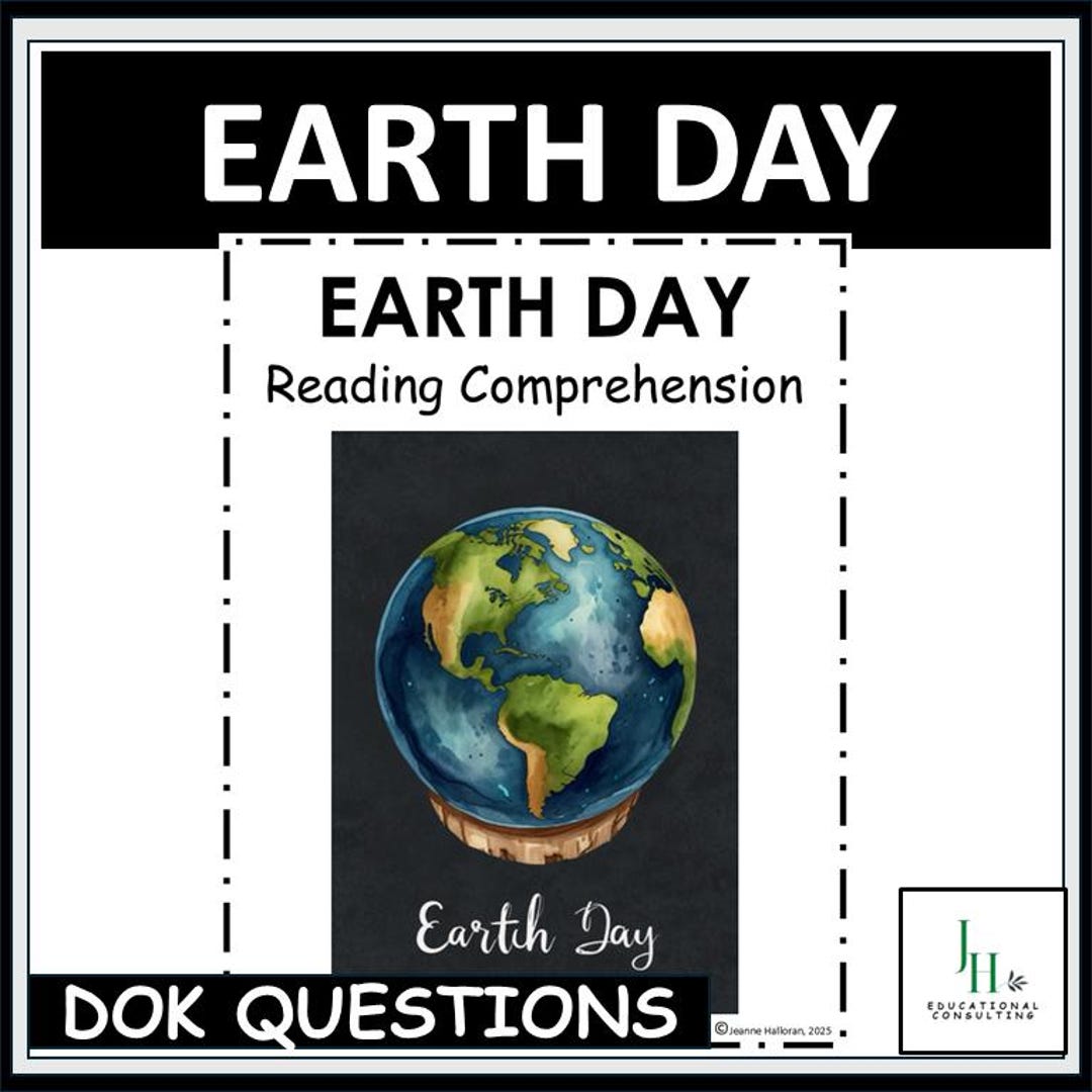 Earth Day Activities | Reading Comprehension Activities | DOK | Middle ...