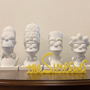 The Simpsons/ Homer/ Marge/ Bart/ Lisa/ Maggie/ the Simpsons Busts/ the ...