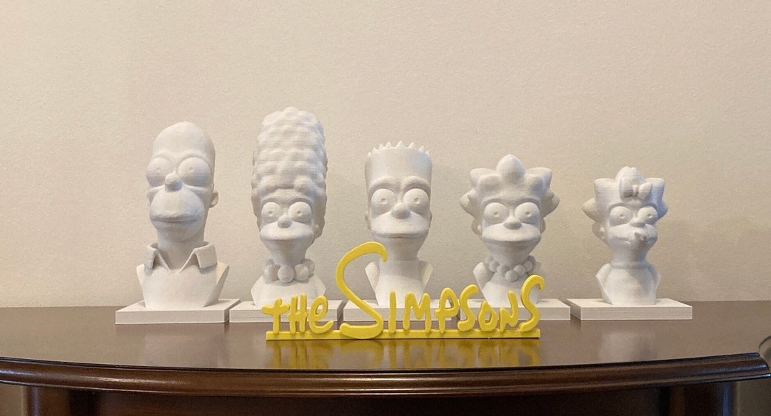 The Simpsons/ Homer/ Marge/ Bart/ Lisa/ Maggie/ the Simpsons Busts/ the ...