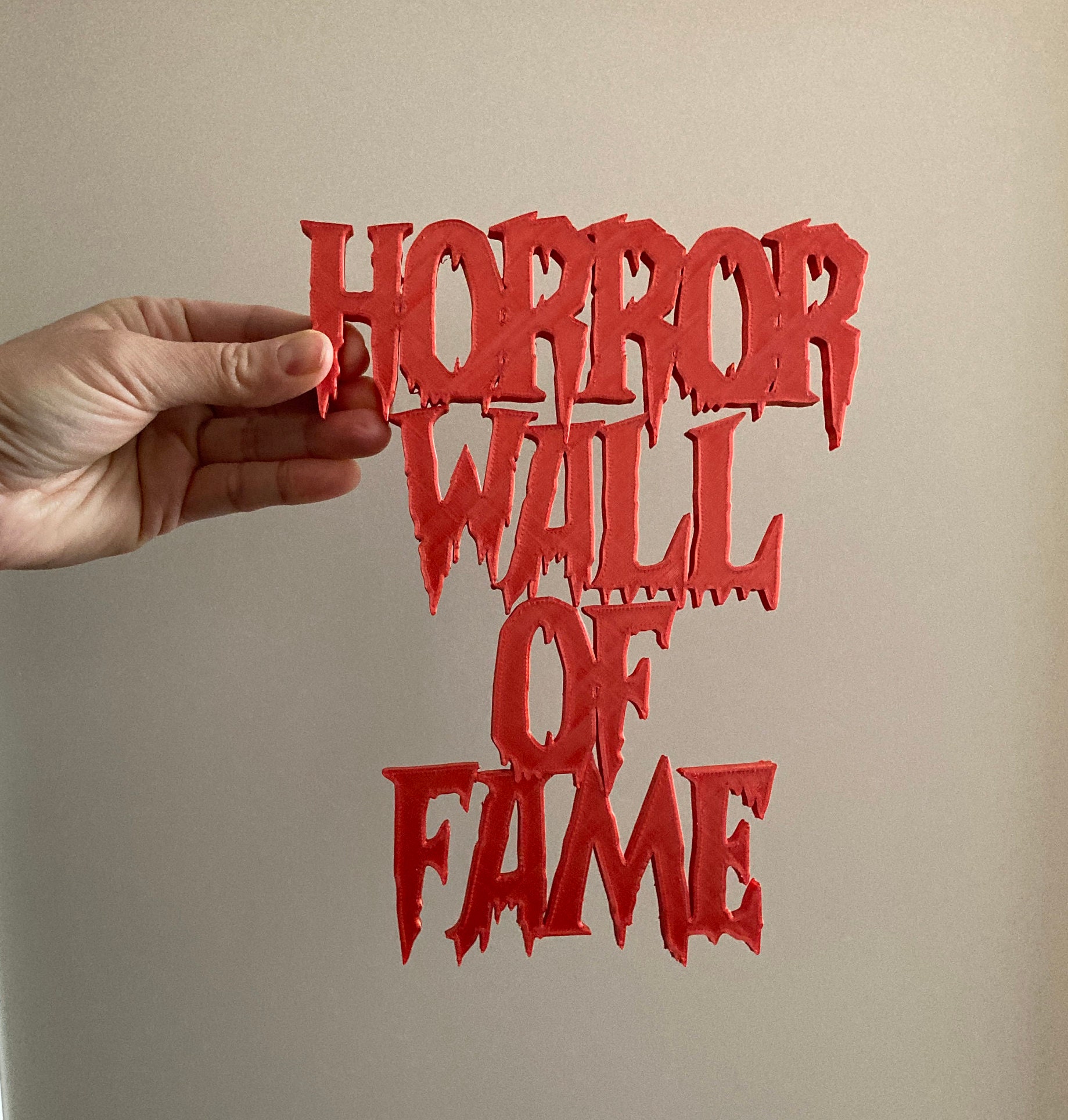 Horror Wall of Fame Sign/ Horror Wall Sign/ Horror Wall Decor/ Horror ...