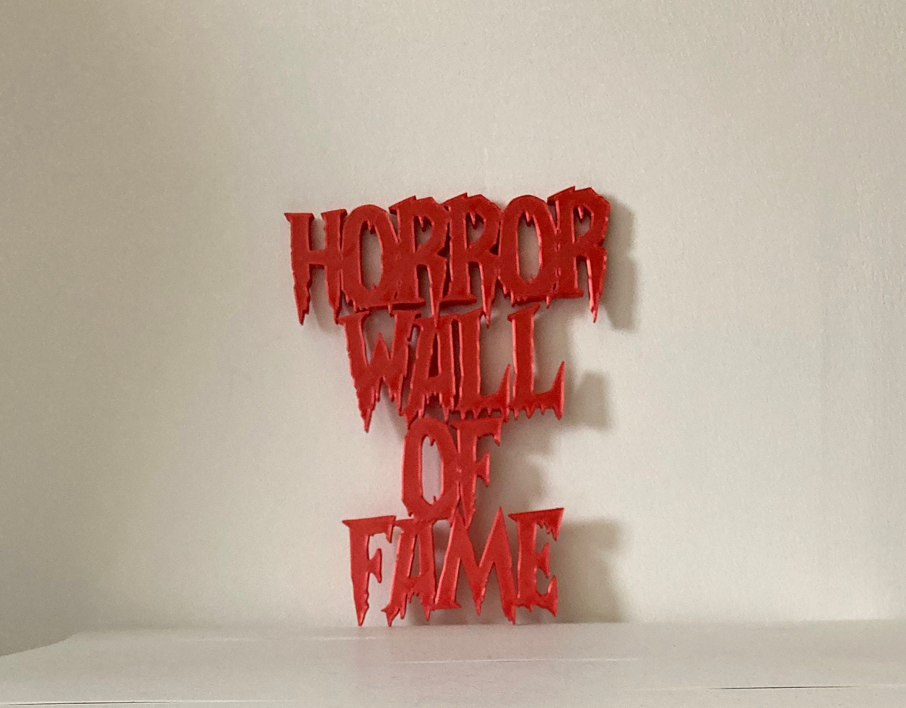 Horror Wall of Fame Sign/ Horror Wall Sign/ Horror Wall Decor/ Horror ...