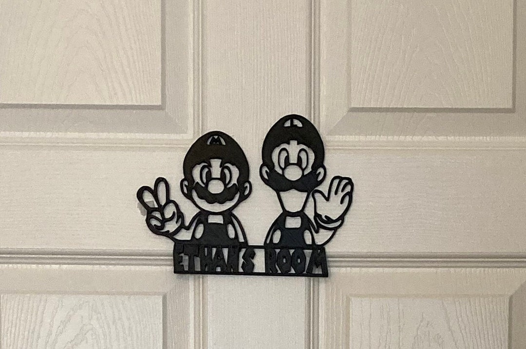 Super Mario Wall Decor/ Mario and Luigi Sign/ Mario and Luigi Bros ...