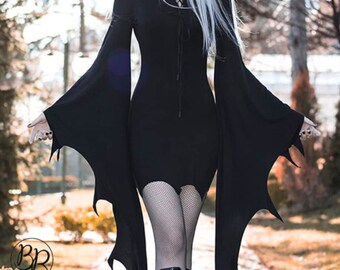 Bat Gothic Dress - Etsy