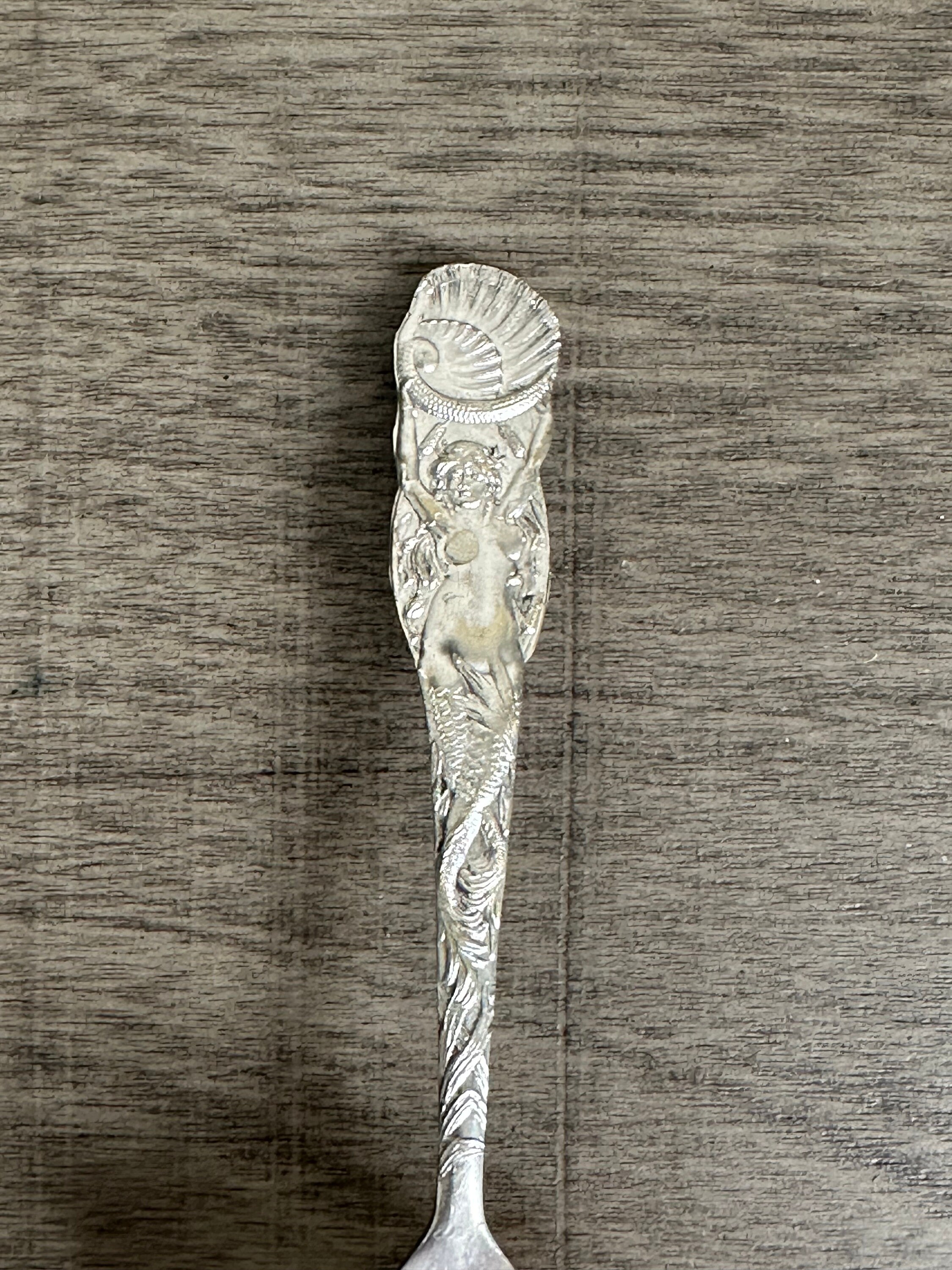 Vintage US Sterling Co. Seattle Mermaid Shell Souvenir Spoon - Etsy