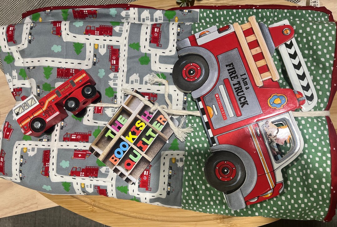 Fire Truck Quilt/fire Truck Play Mat/first Responders/trucks and Cars ...