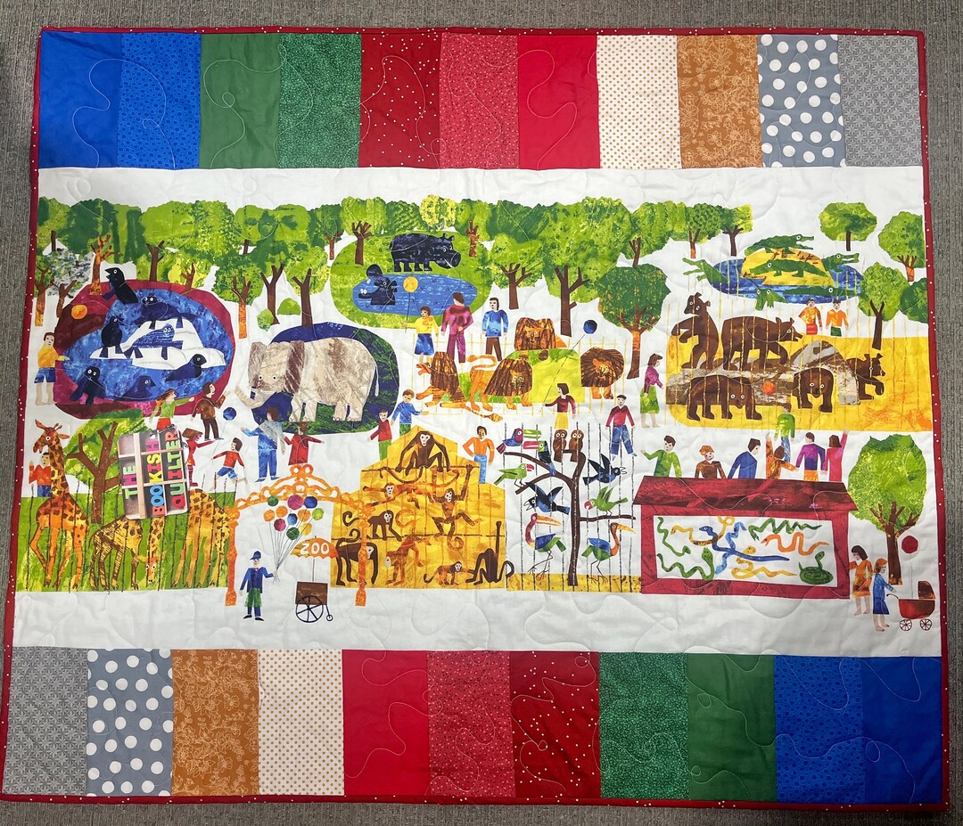Zoo Quilt/1,2,3 to the Zoo/animals/lions, Tigers, and Bears/eric Carle ...
