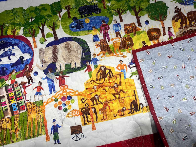 Zoo Quilt/123 to the Zoo/animals/lions Tigers and - Etsy