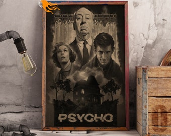 Psycho Movie Poster - Etsy